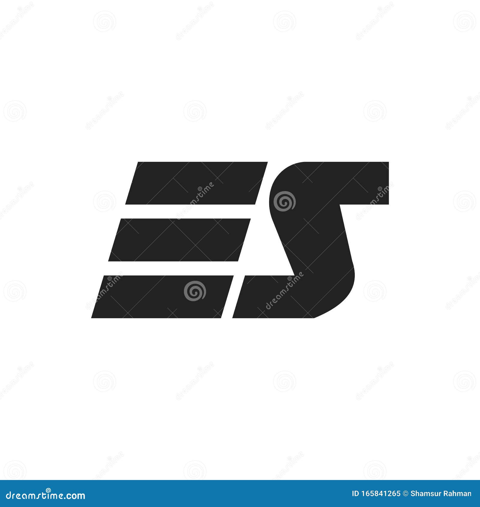 Initial Letter Es or Se Logo Vector Logo Design Stock Vector ...