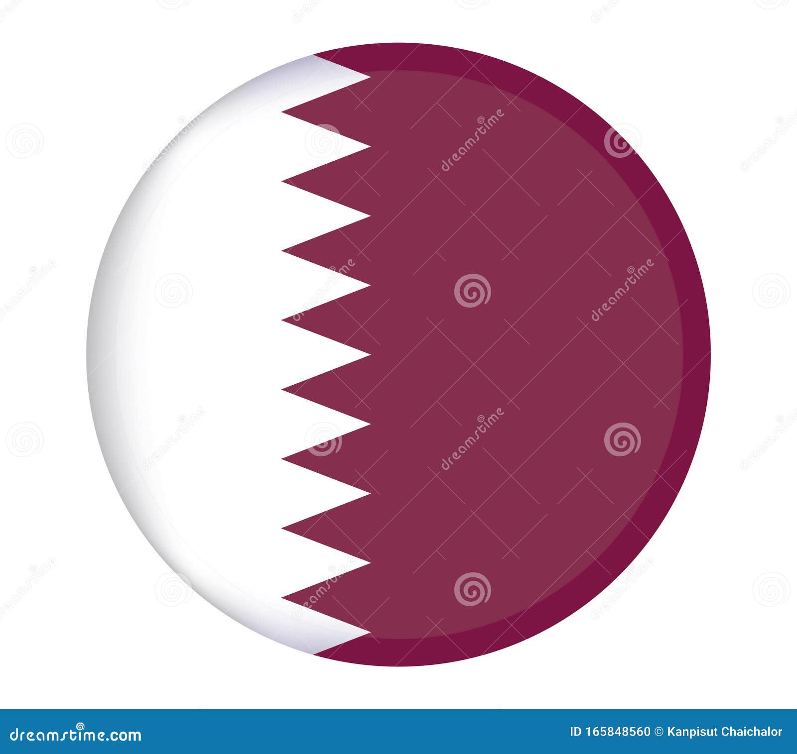 National Qatar Flag, Official Colors and Proportion Correctly. National ...