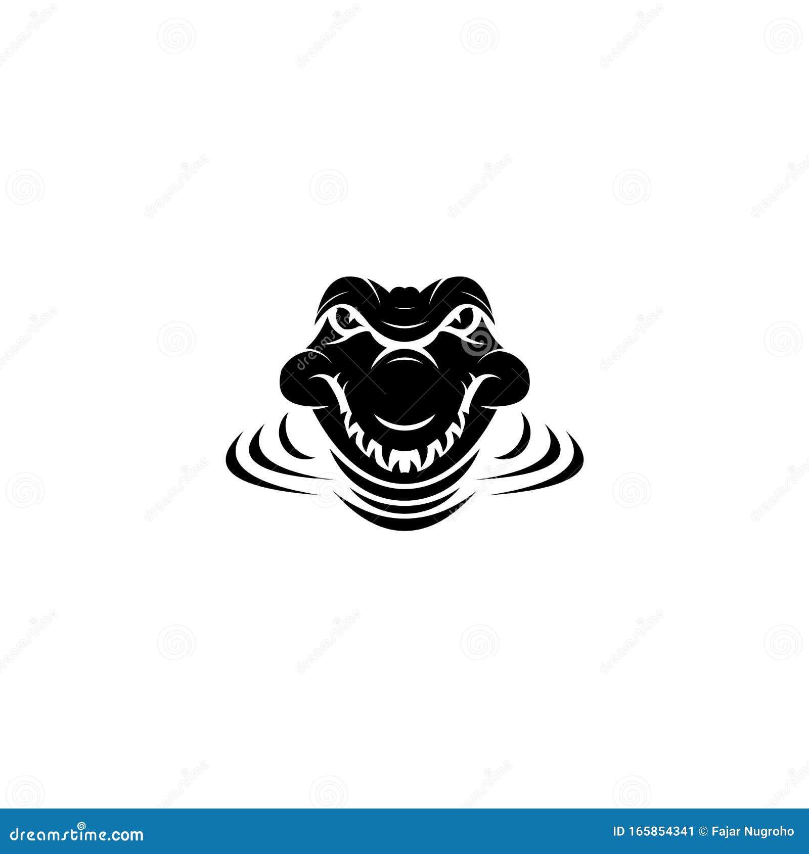 Alligator Animal Glyph Vector,crocodile Symbol, Logo Stock Vector ...