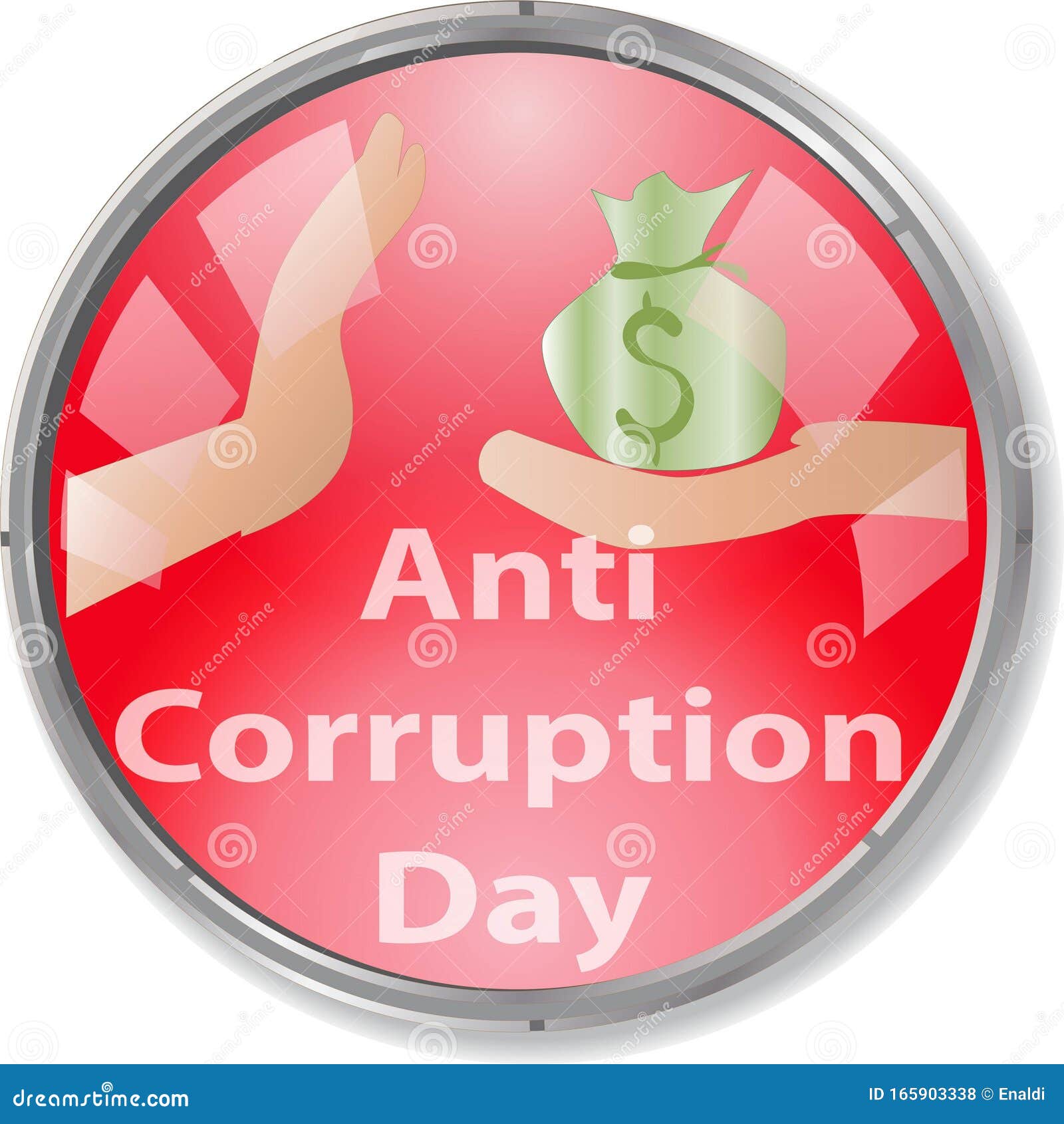 Anti Corruption Day Sign and Concept Logo Stock Vector - Illustration ...