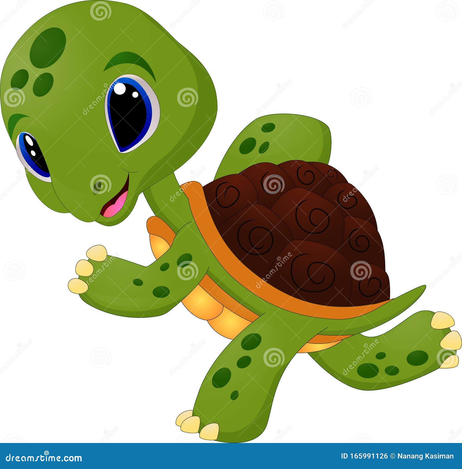 Turtle Running Extremely Fast On Busy City Street Stock Photography ...