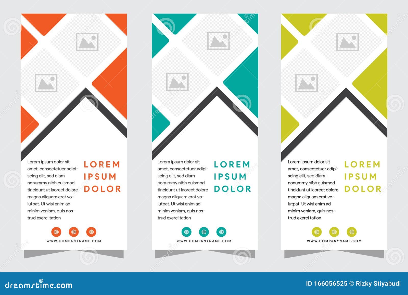 Set of Modern Vertical Banners. Business Templates. Cover Design ...