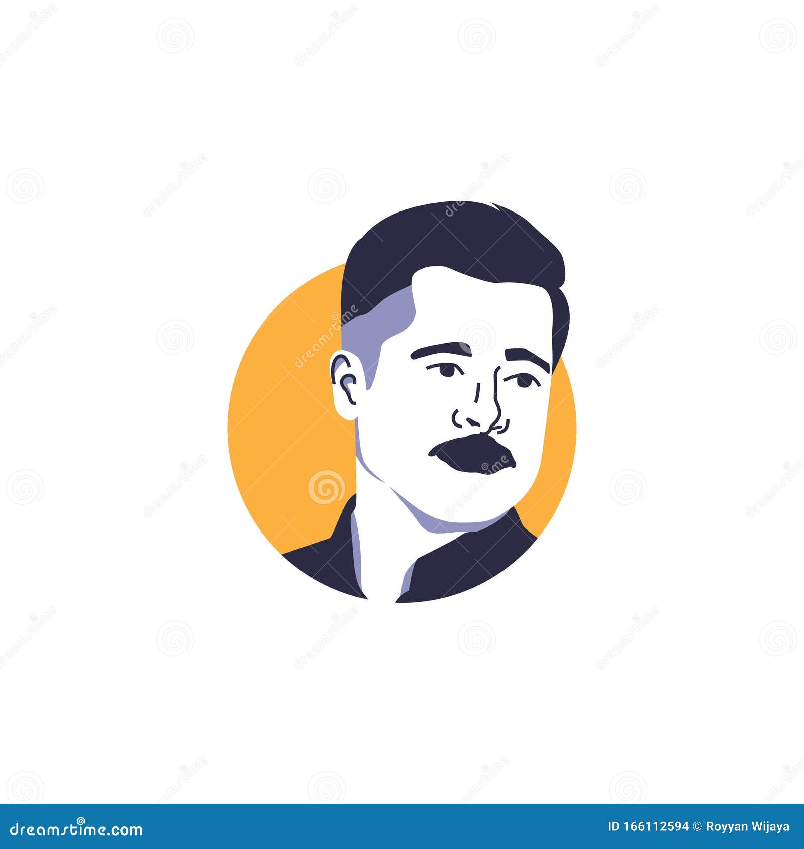 Brad Pitt Face Vector Illustration Isolated, Known As Great Movie Actor ...