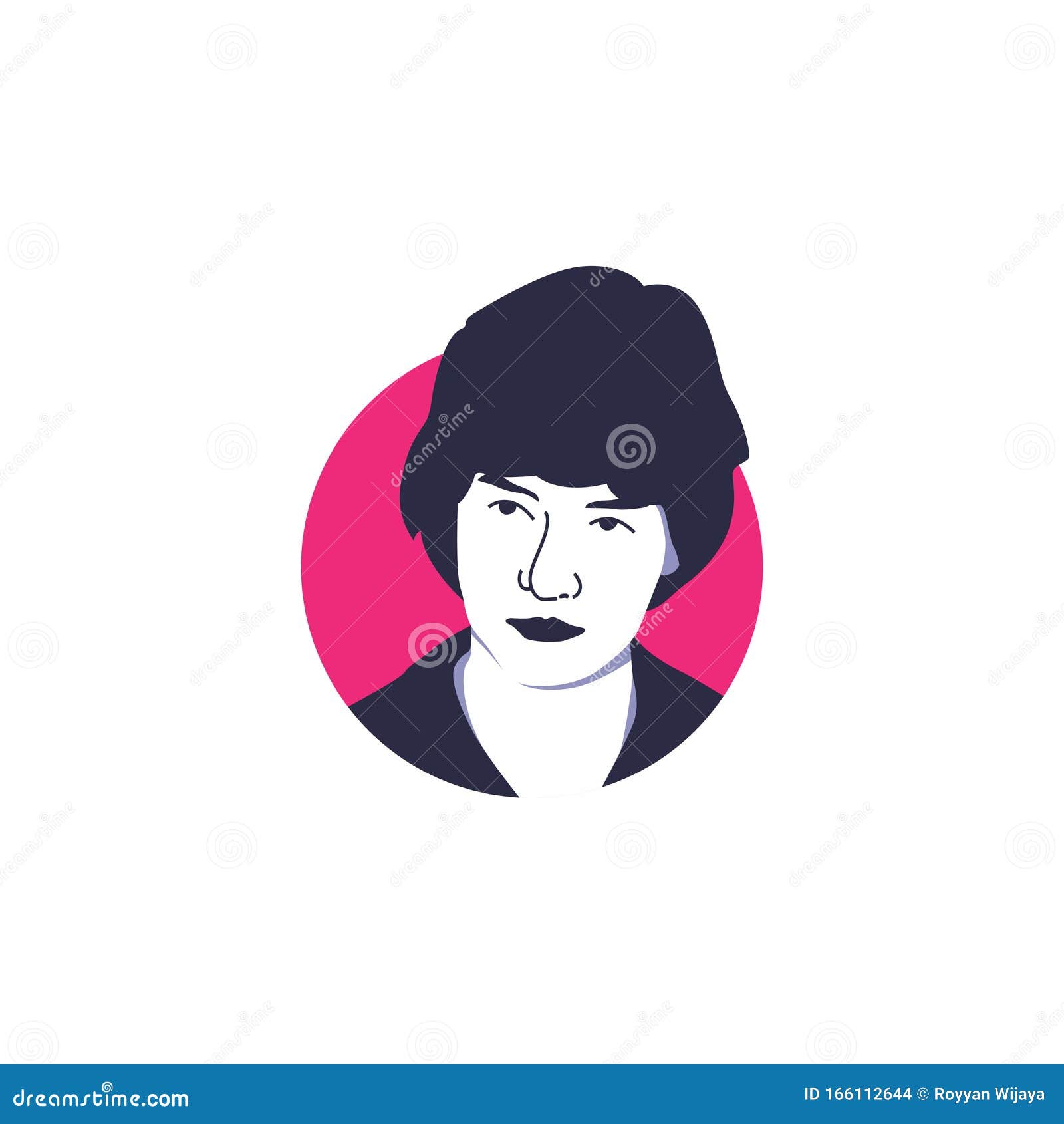 Diana Spencer Vector Illustration Simple Style Face Editorial Stock ...