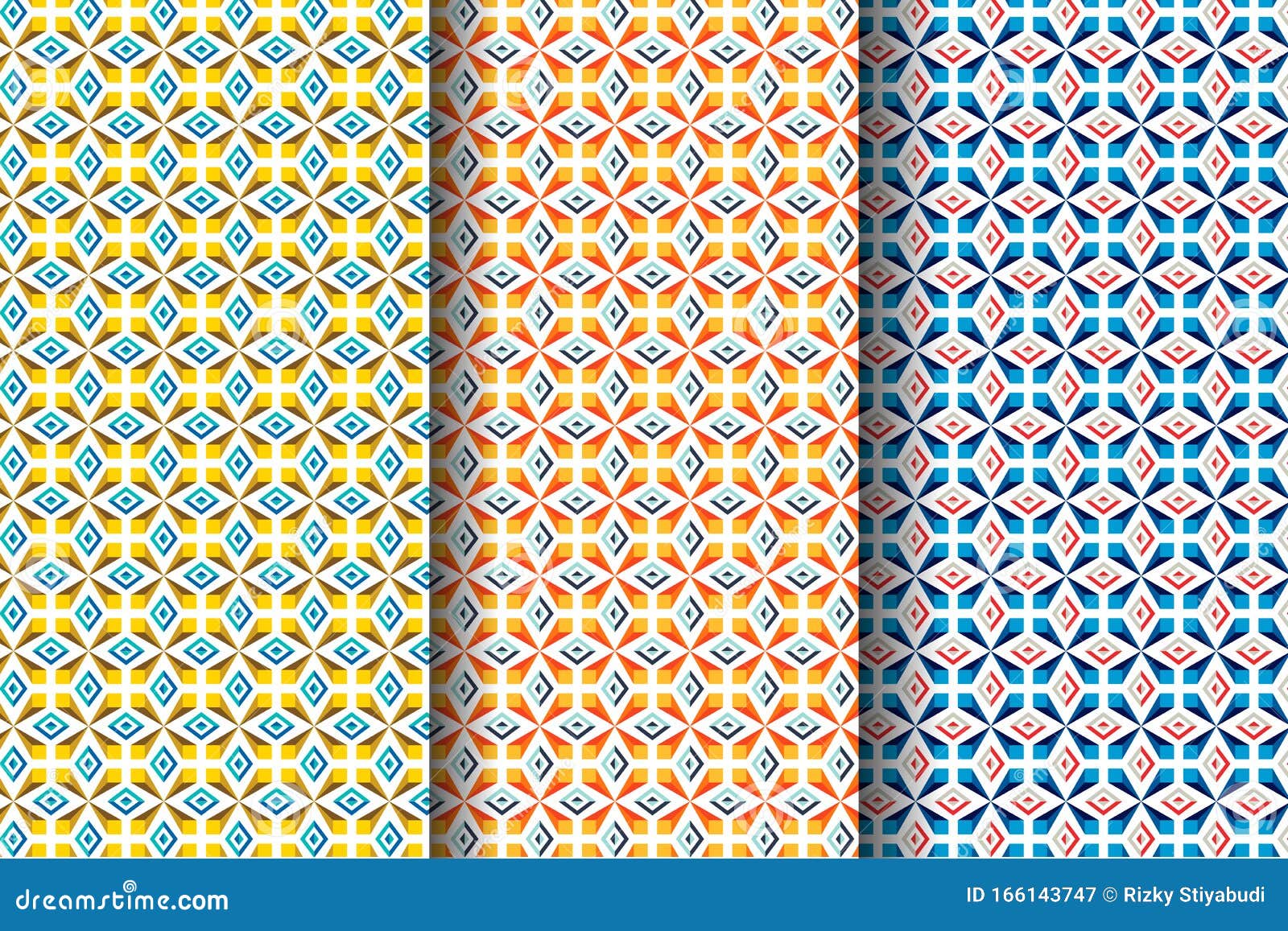 Set of Geometric Pattern Design Cards. Applicable for Covers, Voucher ...