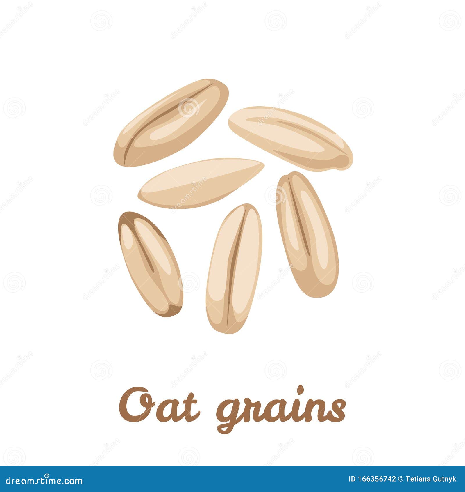 Oatmeal. Oat Grains, Strawberry, Blueberry And Milk Splashes. 3d Vector ...