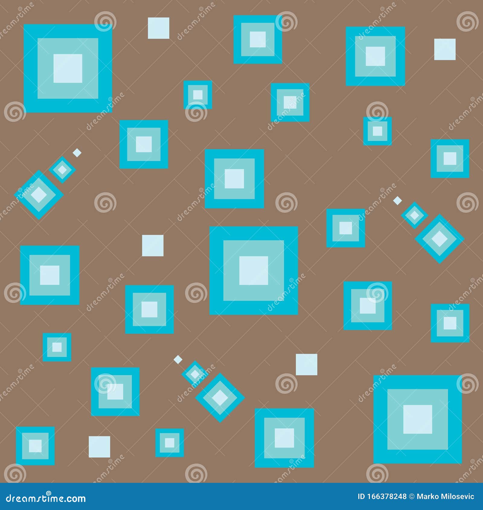 Seamless Geometric Pattern with Square Stock Vector - Illustration of ...