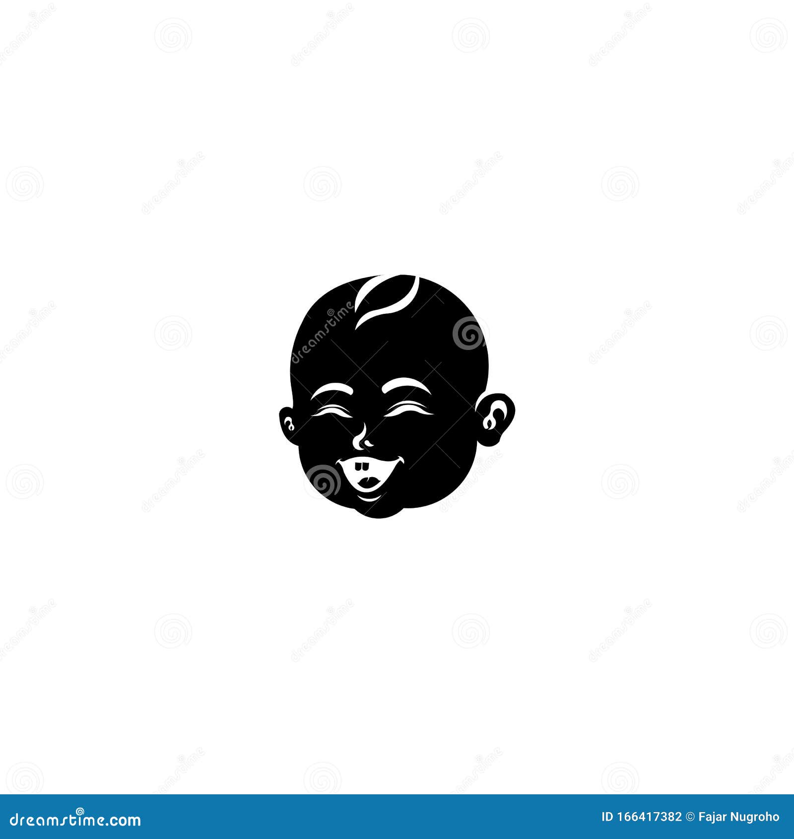 Laughing Baby Boy Toddler Vector Stock Vector - Illustration of head ...