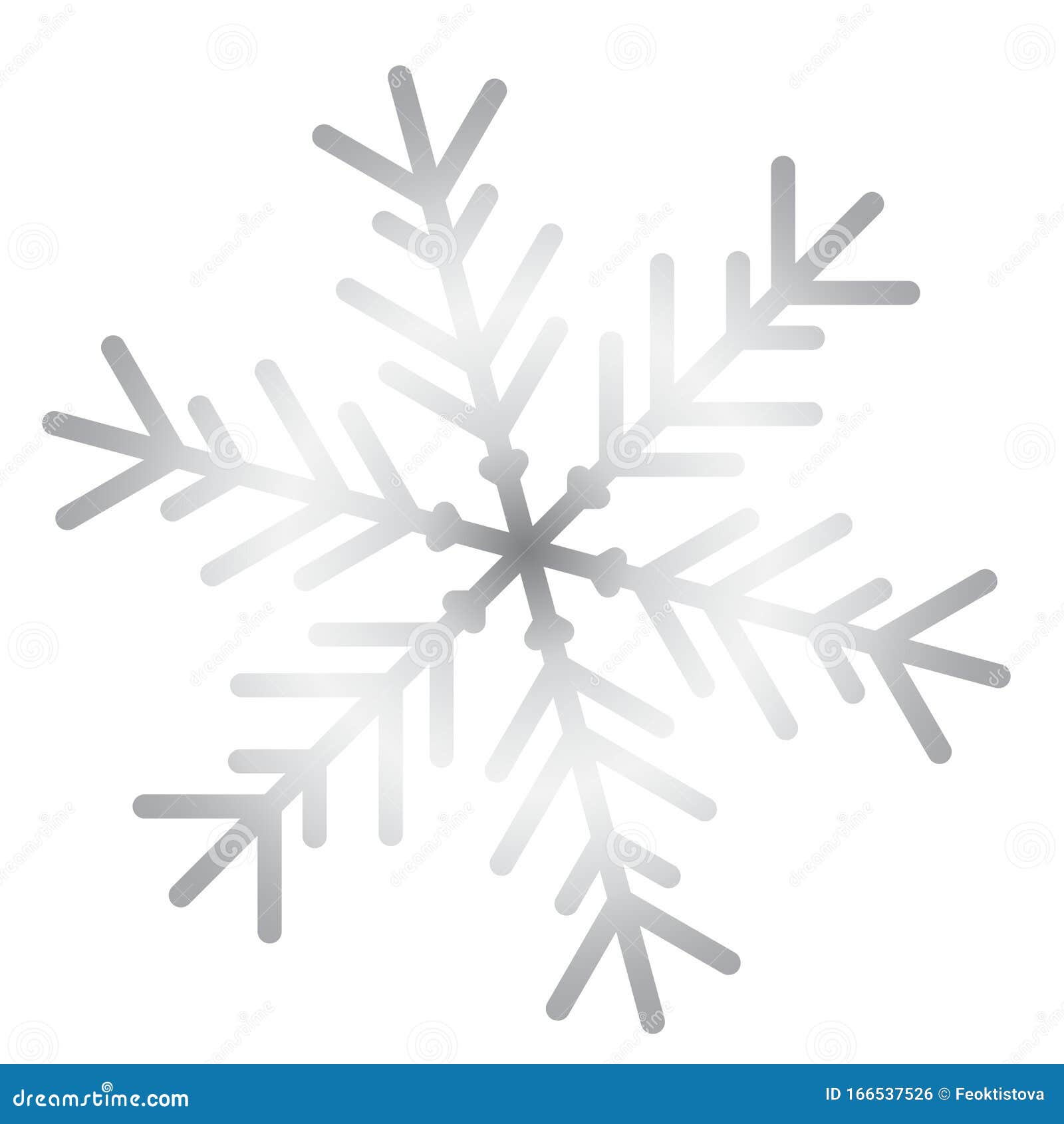 Vector Snowflake Icon. Illustration for Web Stock Vector - Illustration ...