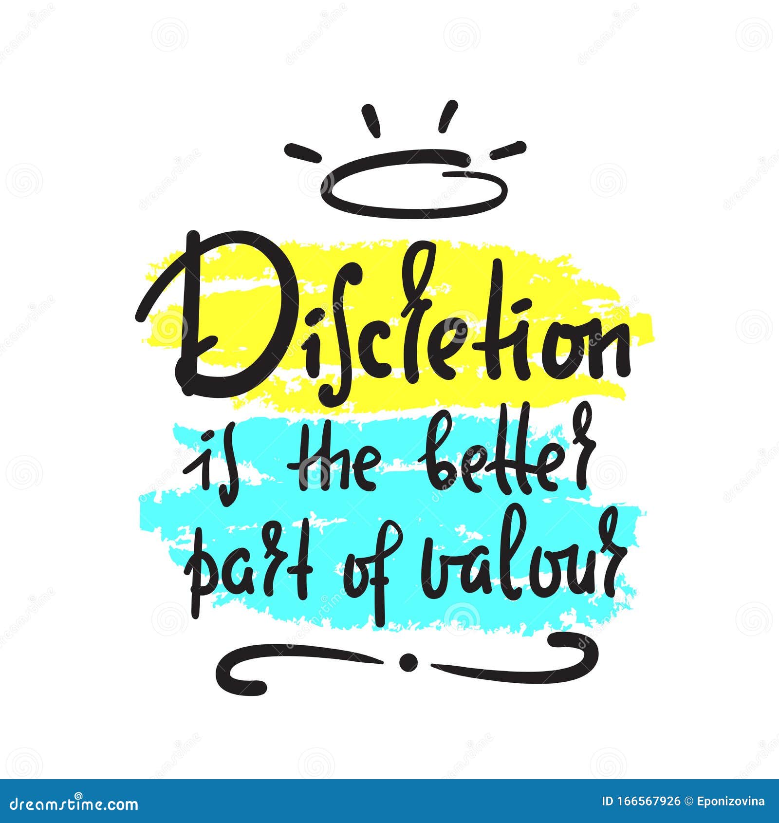 Discretion - Inspire Motivational Quote. Hand Drawn Beautiful Lettering ...