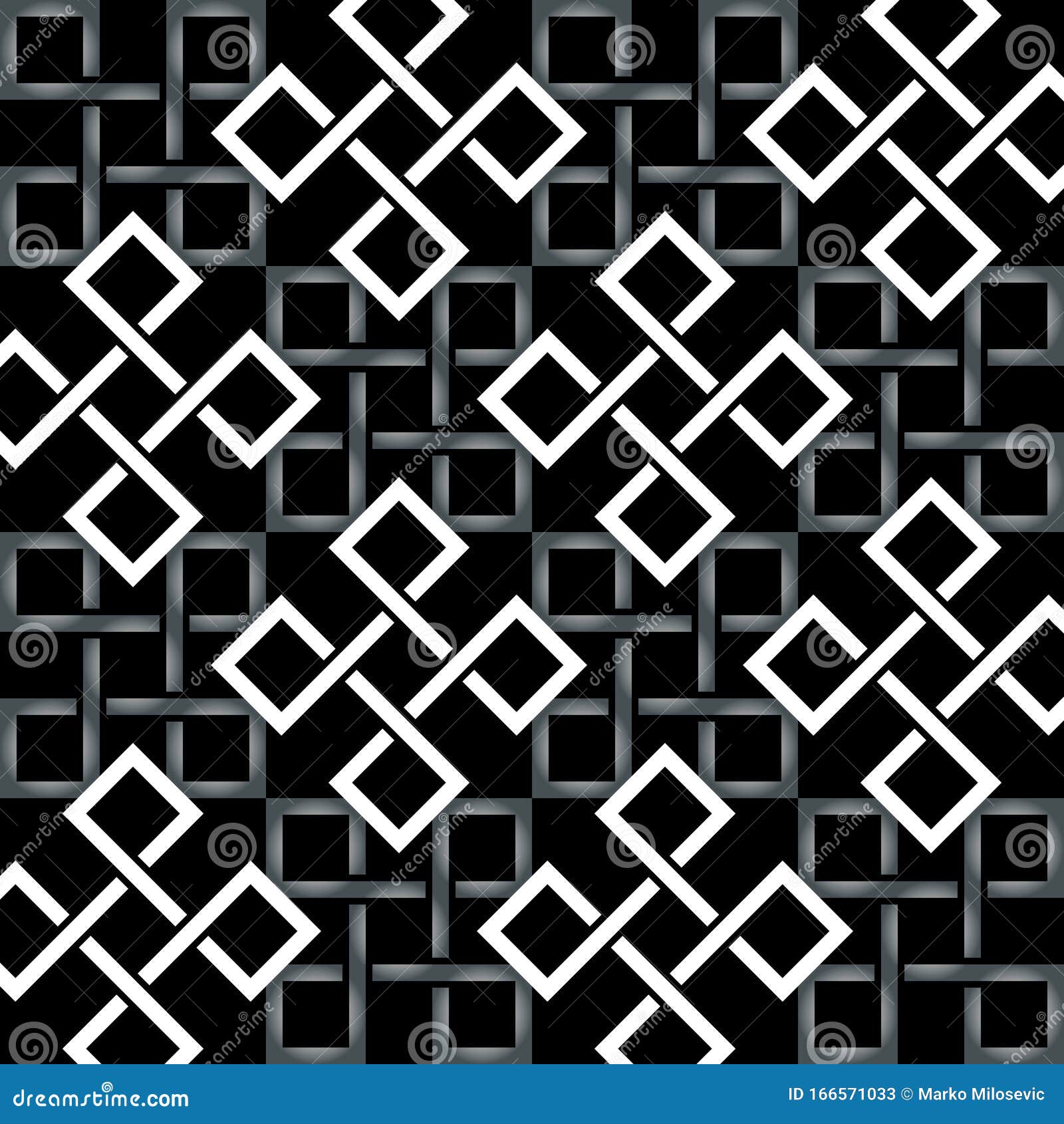 Abstract Geometric Background with Square Line Stock Vector ...