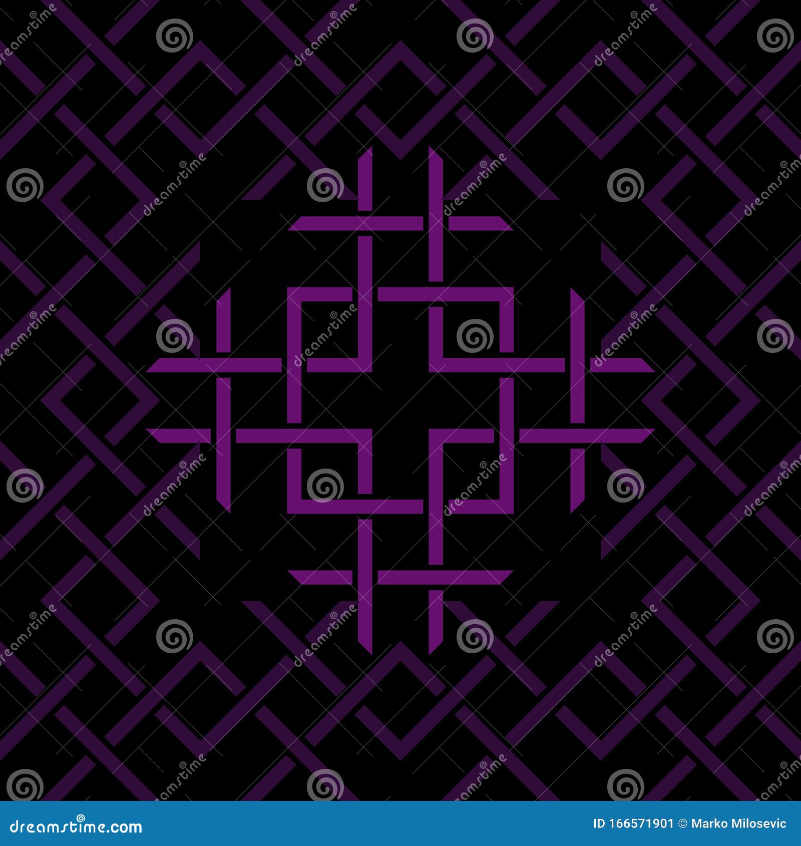 Abstract Geometric Background with Square Line Stock Vector ...