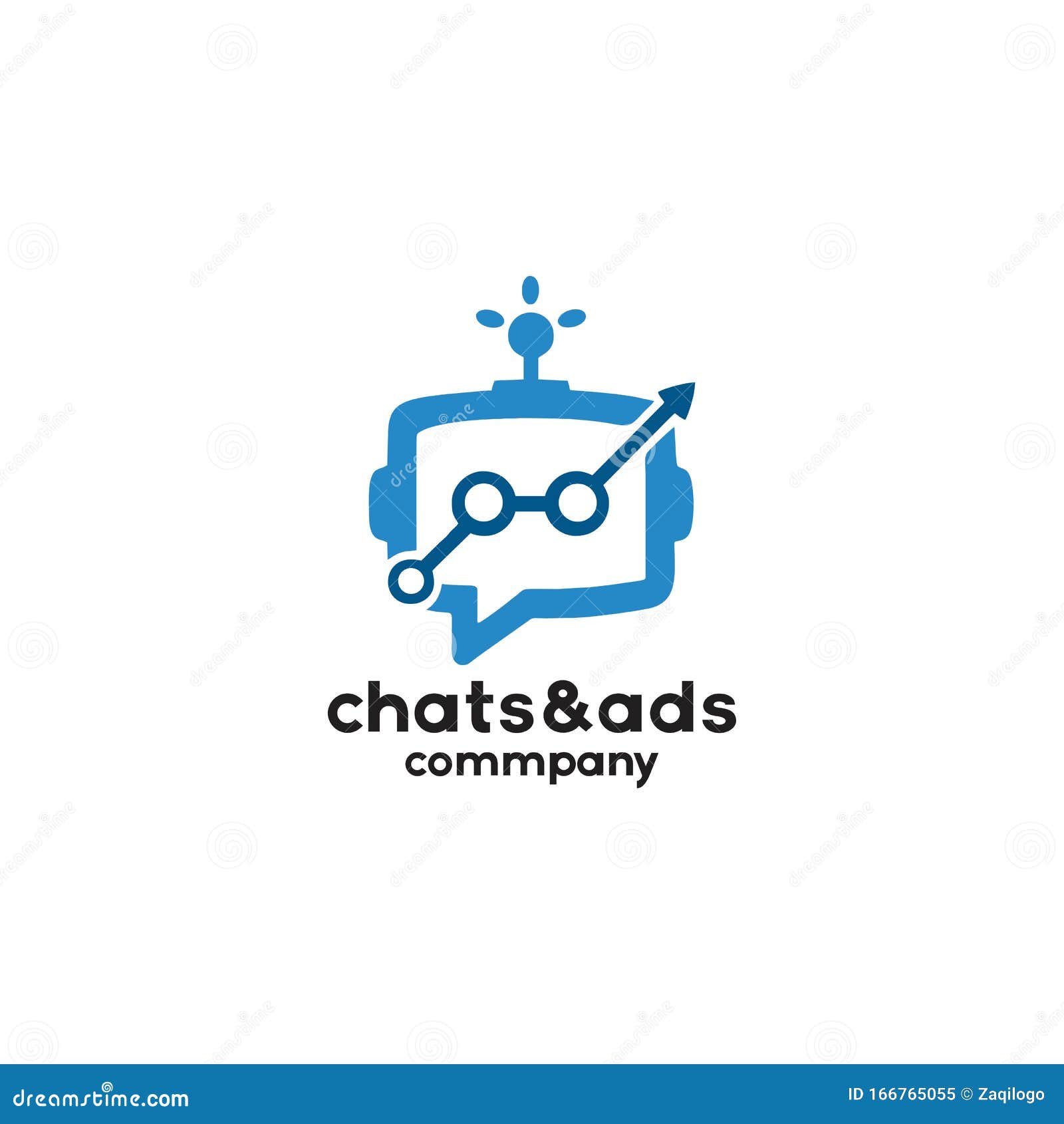 Print Robot Chat Logo Simple and Modern Design Stock Vector ...