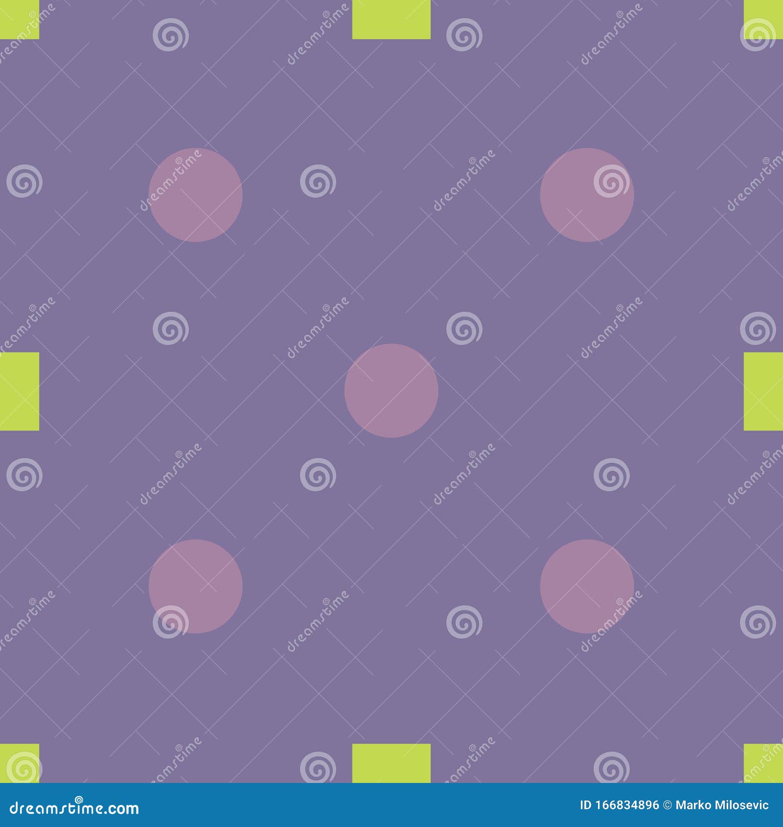 Seamless Geometric Pattern with Circle and Square Stock Vector ...