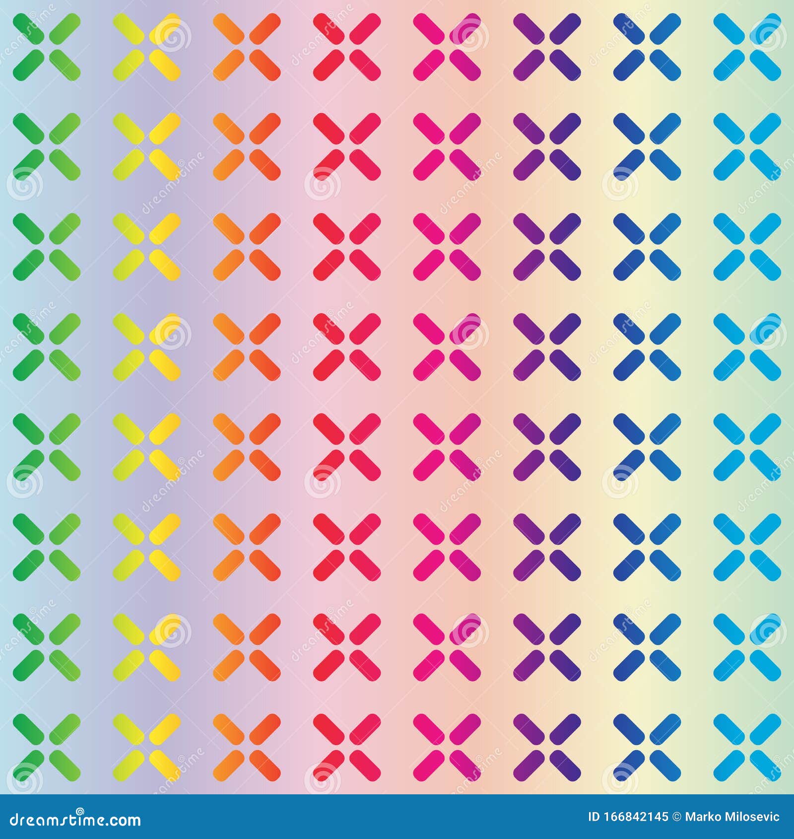 Abstract Decorative Geometric Background with Cross Stock Vector ...