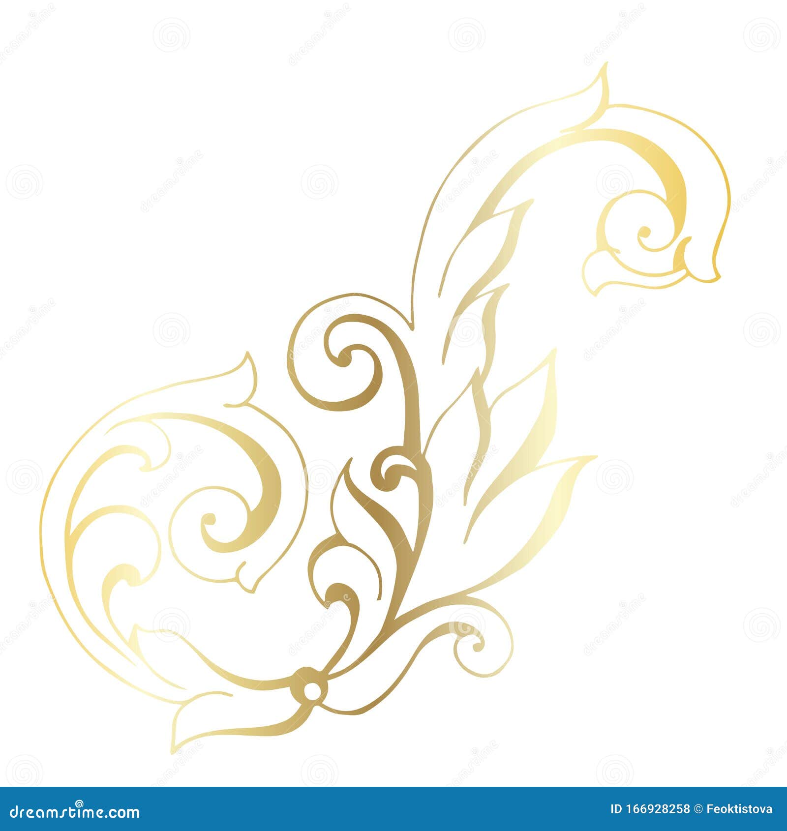 Retro Pattern Antique Style Acanthus Stock Vector - Illustration of ...