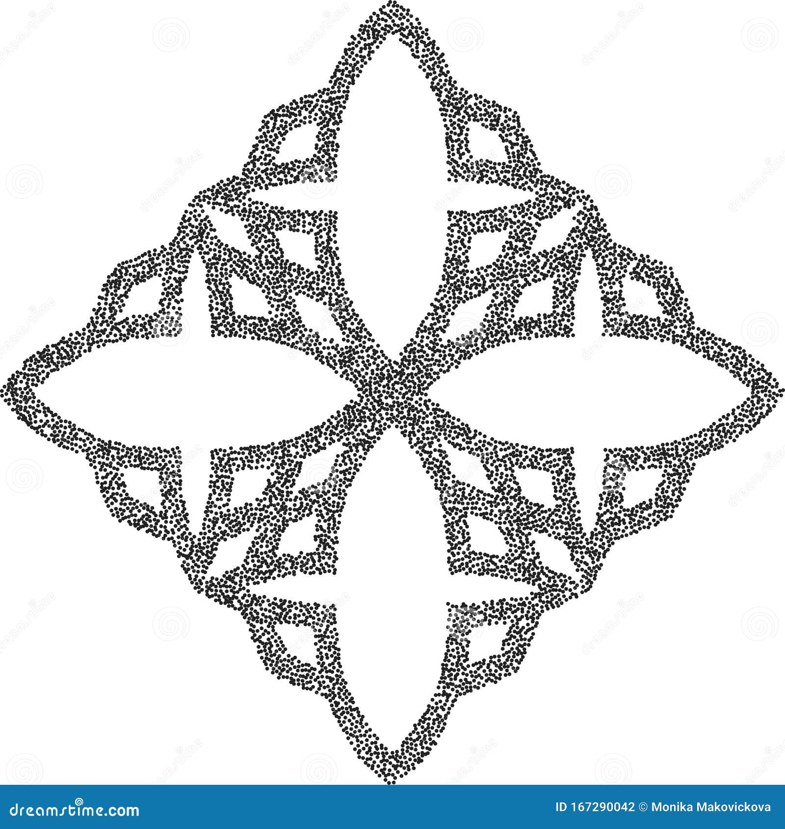Stipple Black Seampless Pattern Stock Illustration - Illustration of ...