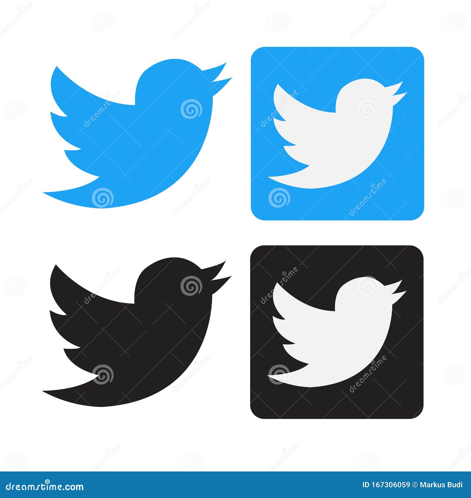 Twitter Logotype Printed on Paper. Twitter is an Online Social ...