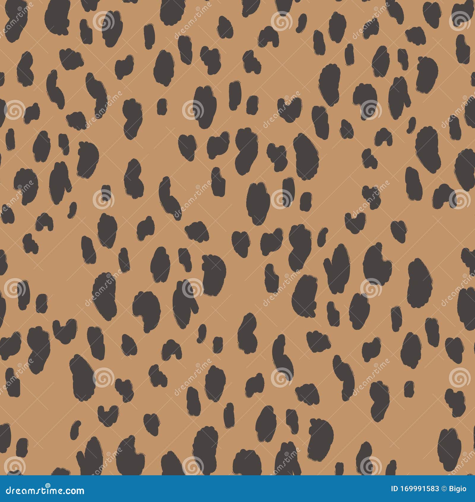 Animal Print Seamless Pattern. Cheetah Design Vector Pattern Stock ...