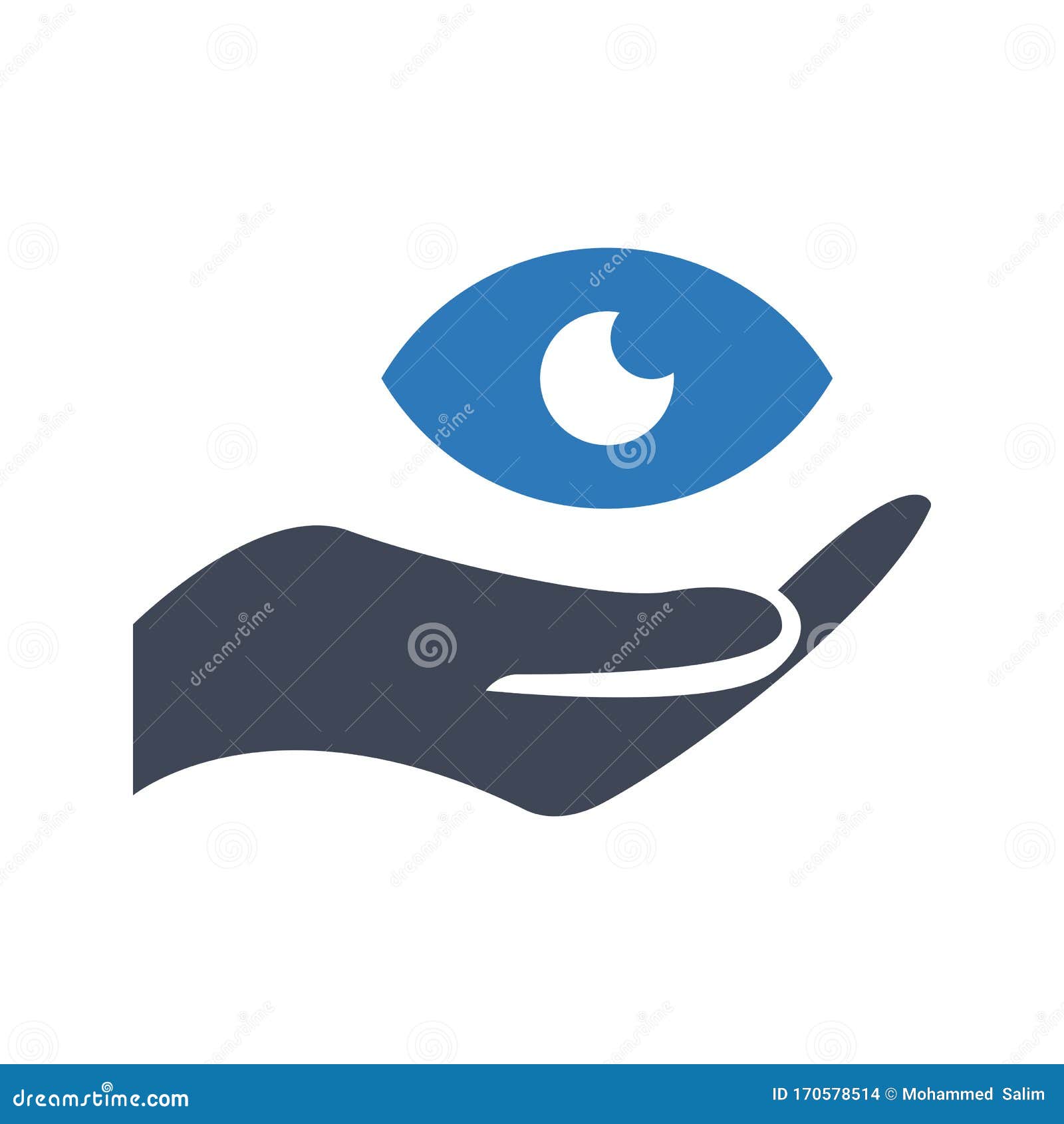 Eye Care Icon. Vector Designs Stock Vector - Illustration of hand ...