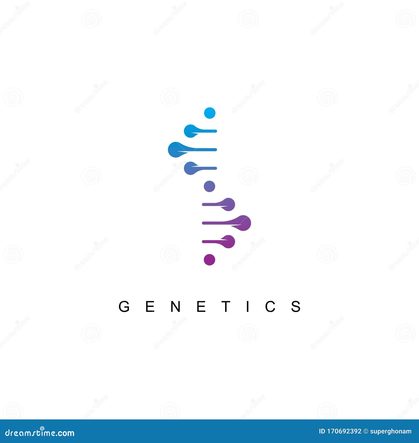DNA Logo Design Template.icon for Science Technology Stock Vector ...