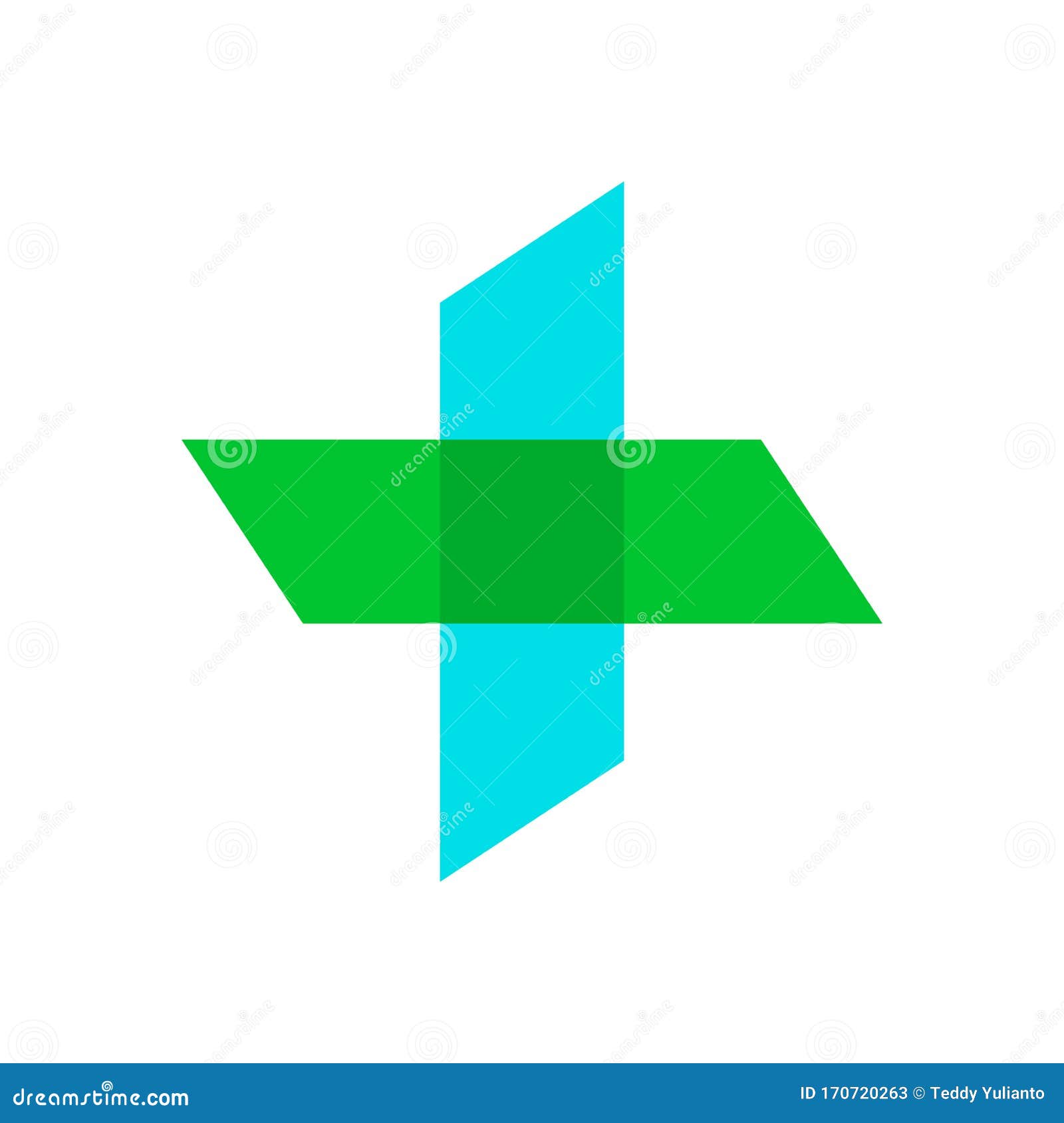 Hospital cross logo stock vector. Illustration of geometric - 170720263