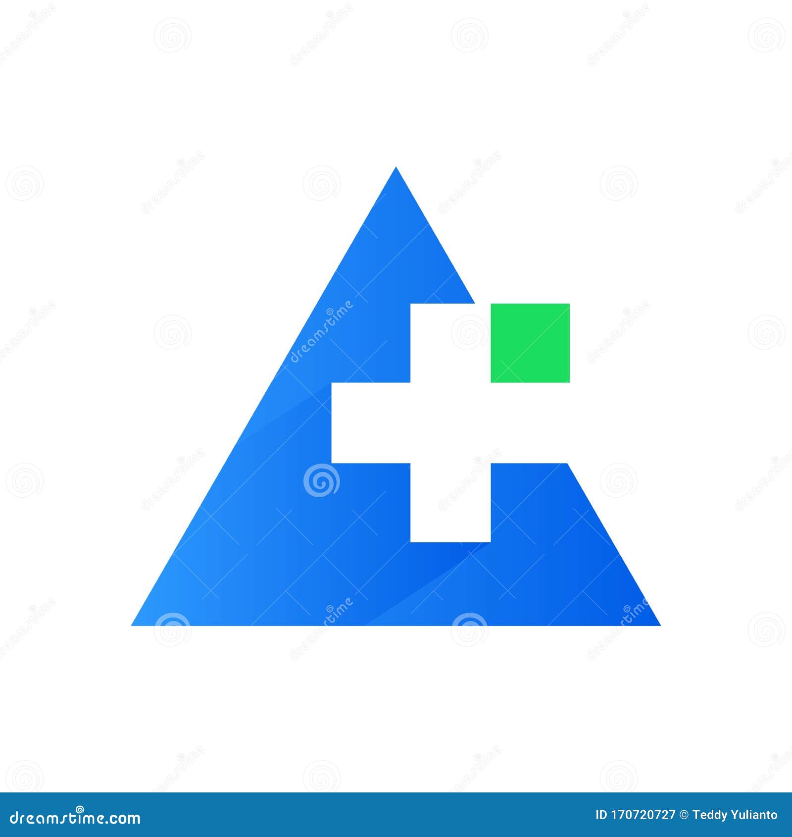 Triangle cross logo stock vector. Illustration of clinical - 170720727