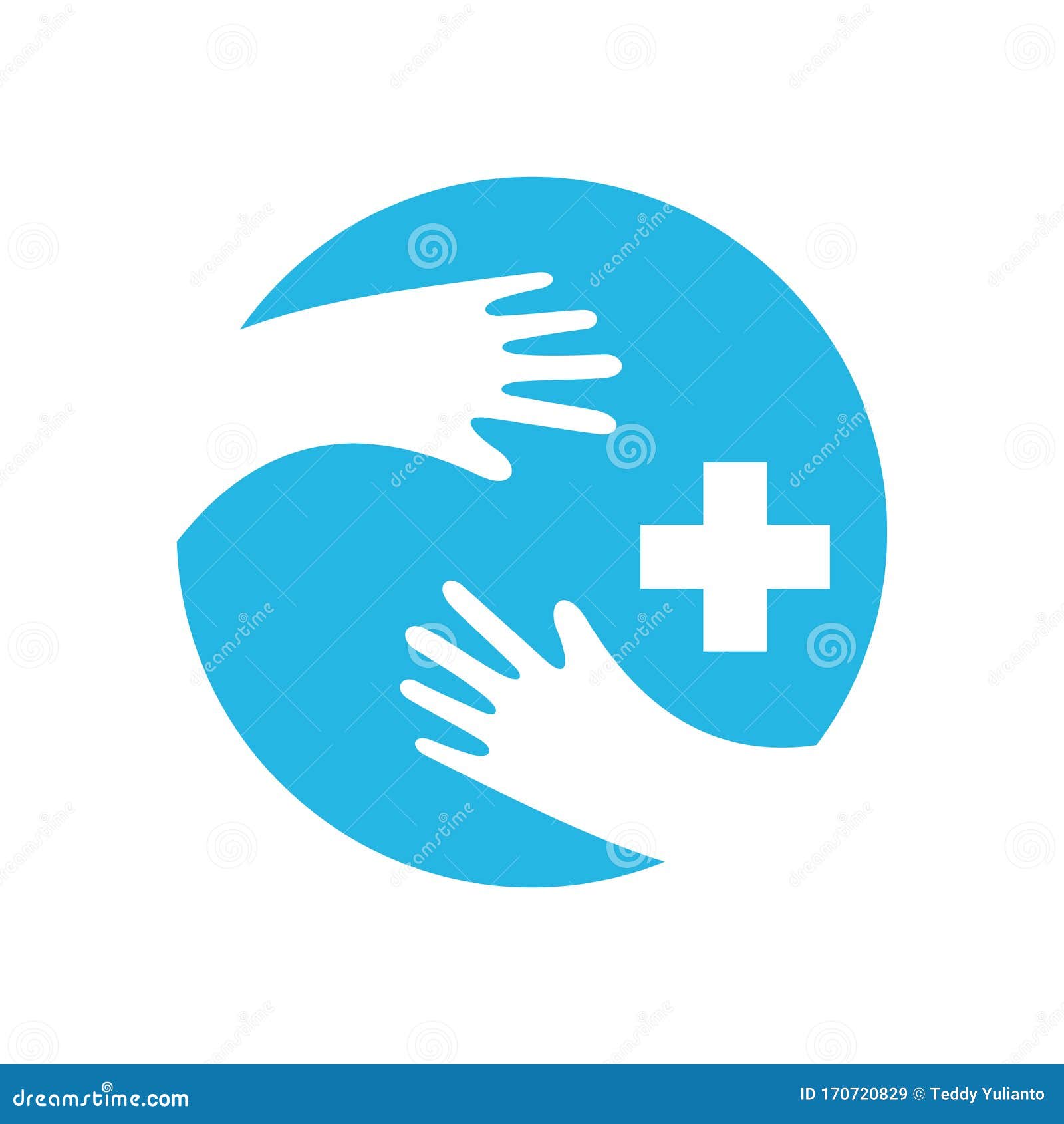 Circle cross hug logo stock vector. Illustration of creativity - 170720829