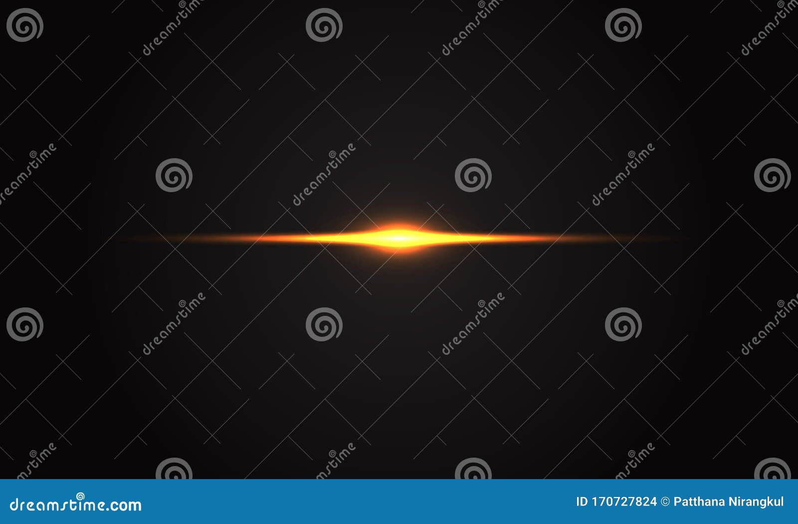 Abstract Yellow Light Flare Effect on Black Background Luxury Vector ...