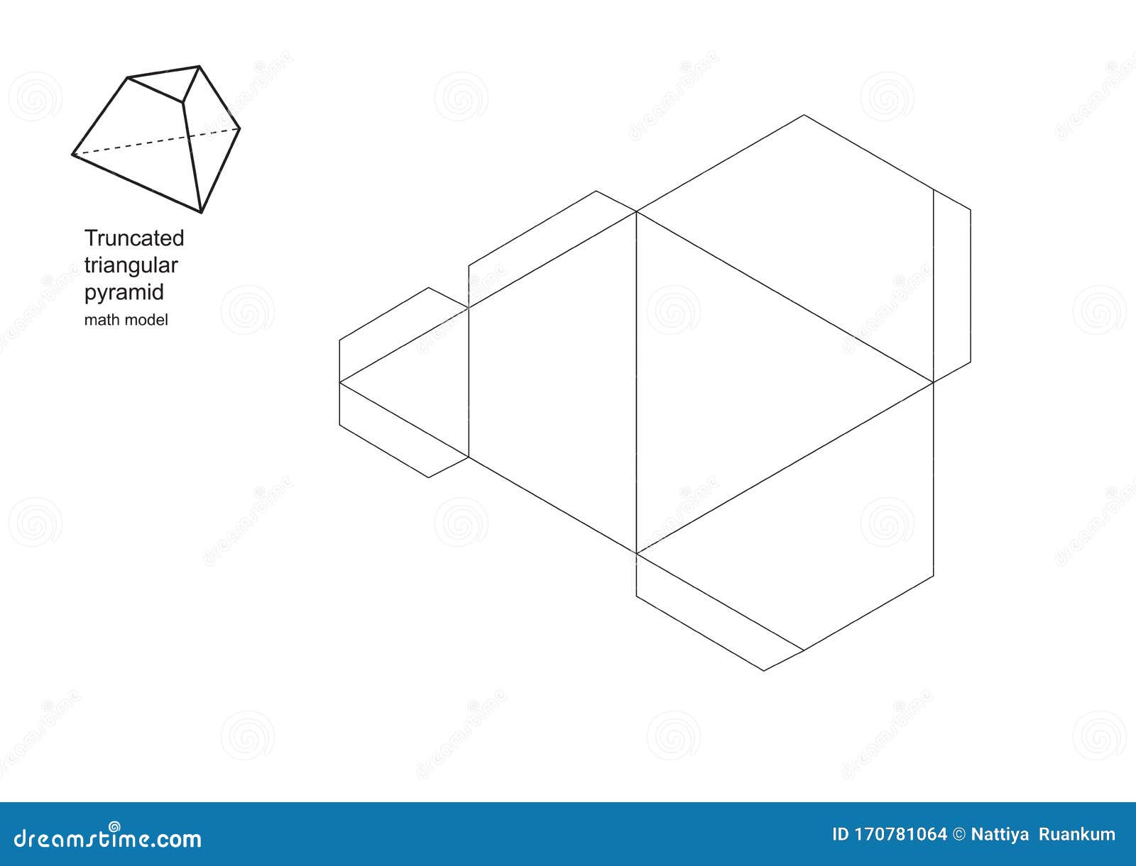 3d Model Maths Shapes Patterns Print Perfectly On A4 And Vector ...