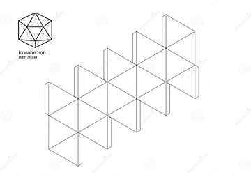 3d Model Maths Shapes Patterns Print Perfectly on A4 and Stock Vector ...