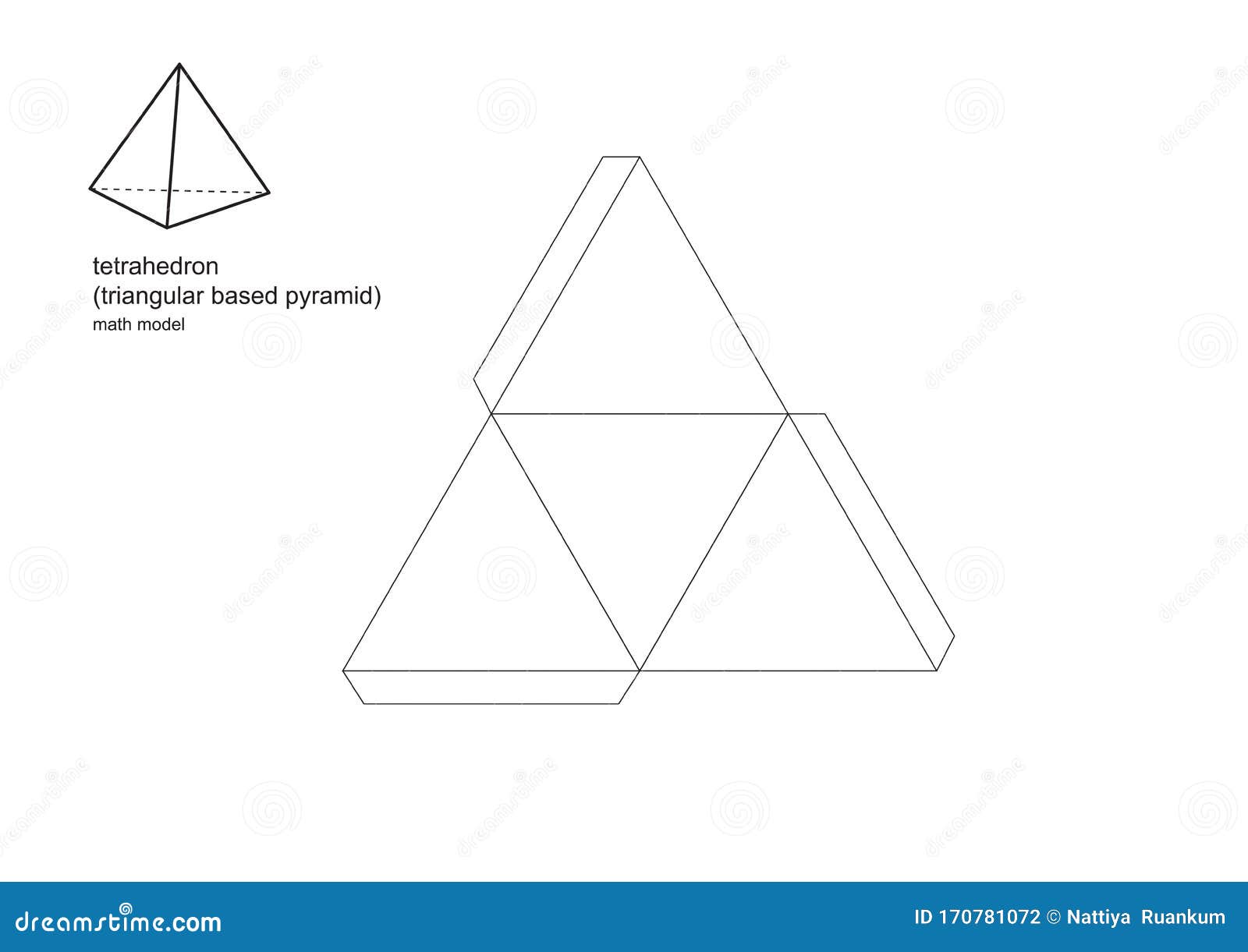 3d Model Maths Shapes Patterns Print Perfectly On A4 And Vector ...