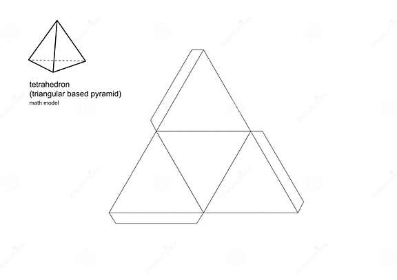 3d Model Maths Shapes Patterns Print Perfectly on A4 and Stock Vector ...