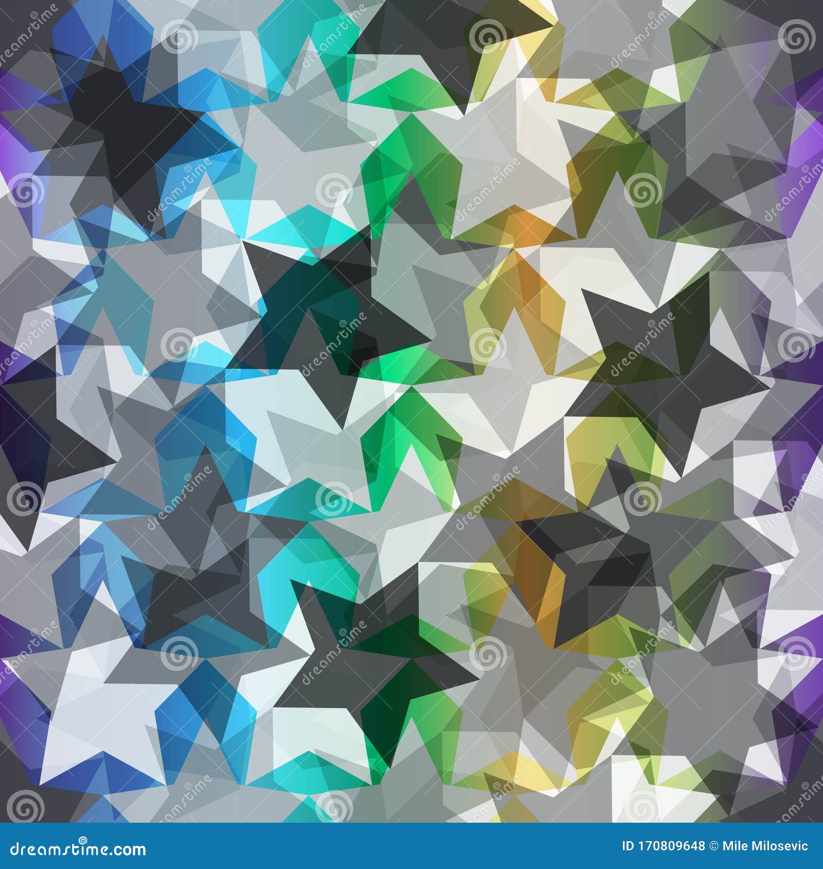 Geometric Pattern with Stars. Abstract Seamless Stars Background Stock ...