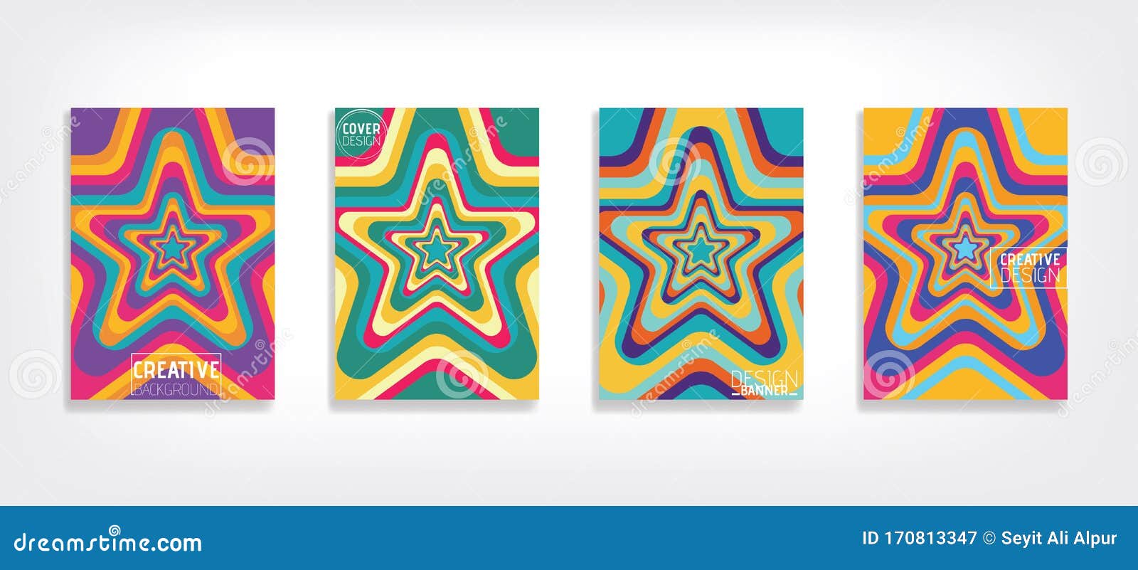Minimal star cover design stock illustration. Illustration of color ...