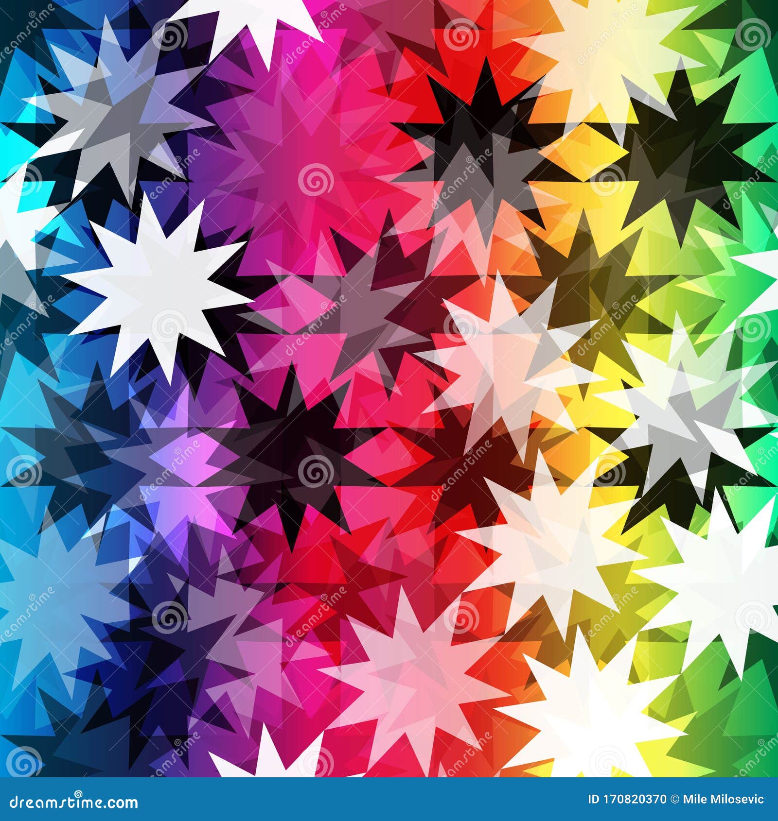 Geometric Pattern with Stars. Abstract Seamless Stars Background Stock ...