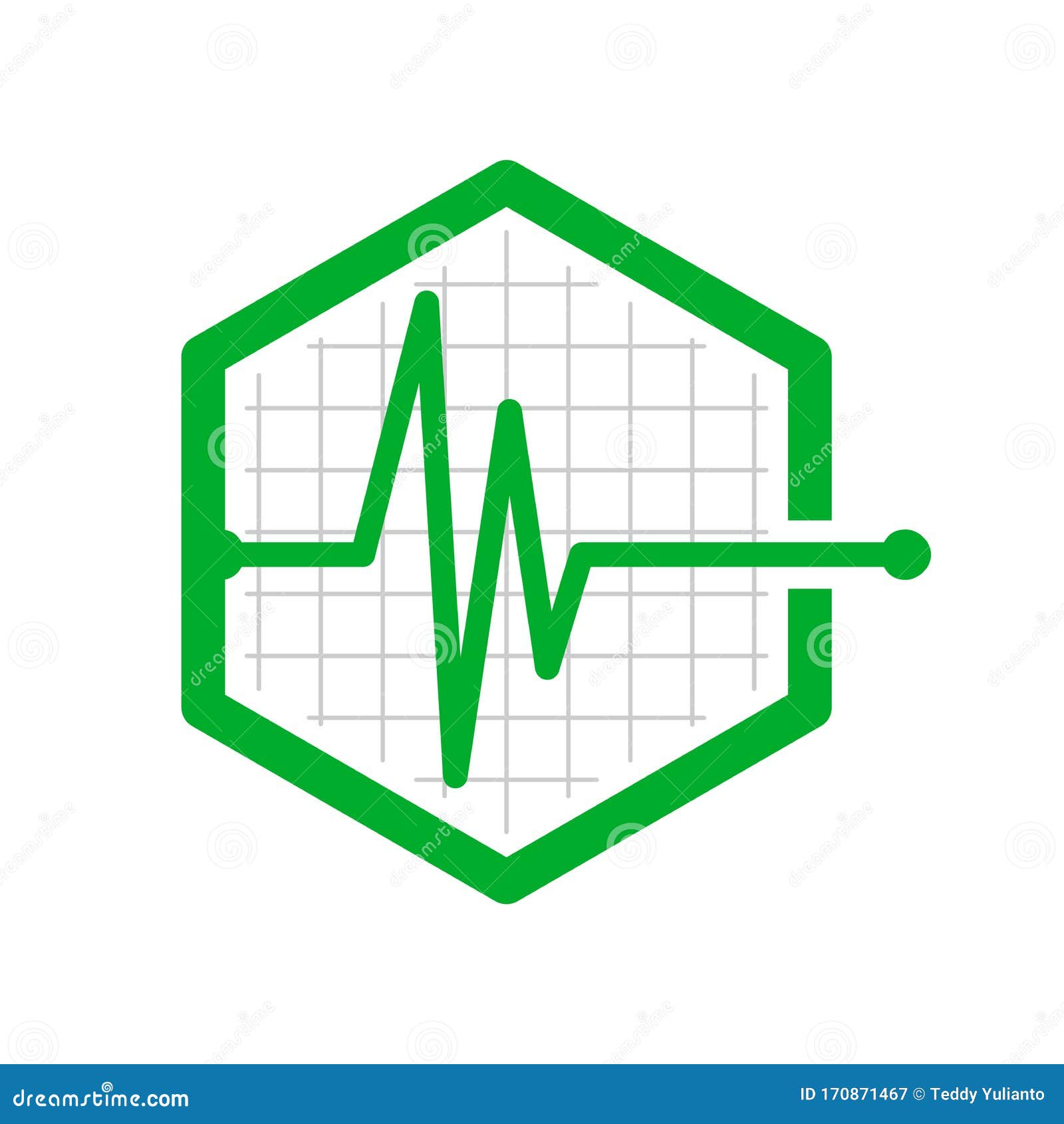The Green Pulse Hexagon Logo Stock Vector - Illustration of concept ...