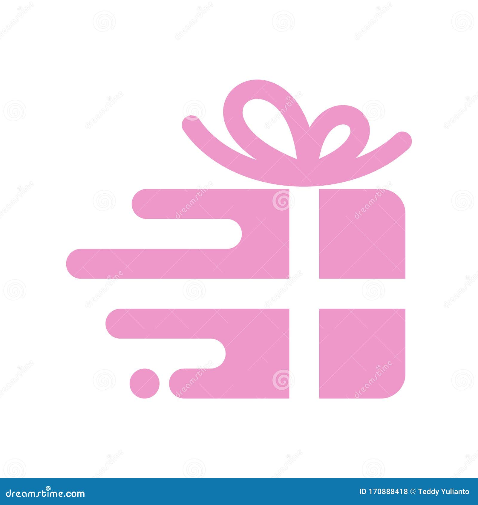 Fast Delivery Gift / Present Logo Stock Vector - Illustration of banner ...