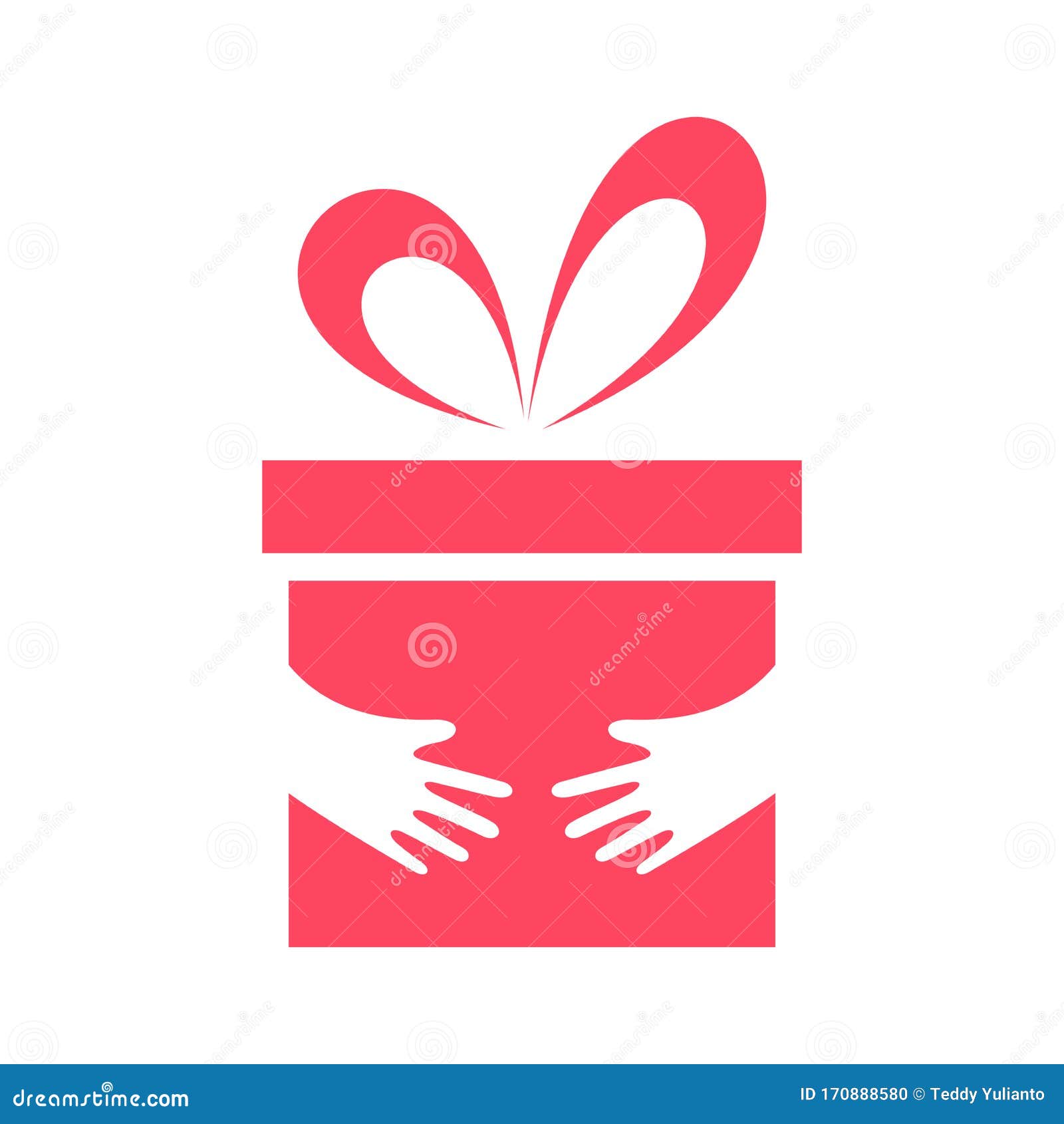 Hug gift or present logo stock vector. Illustration of anniversary ...