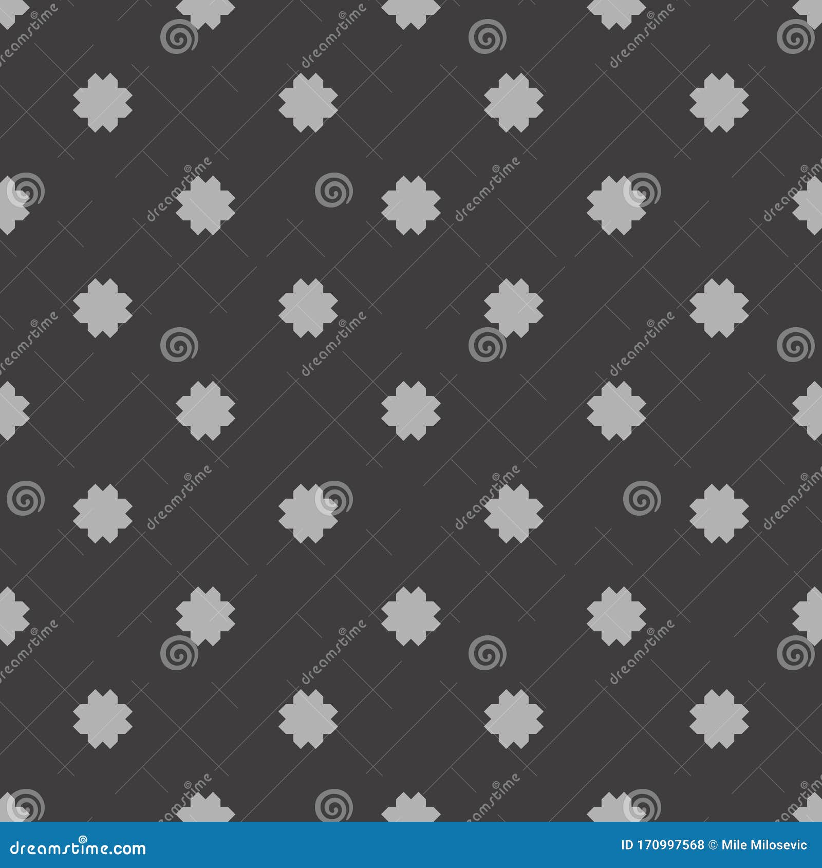 Geometric Pattern with Flowers of Square. Abstract Seamless Flowers ...