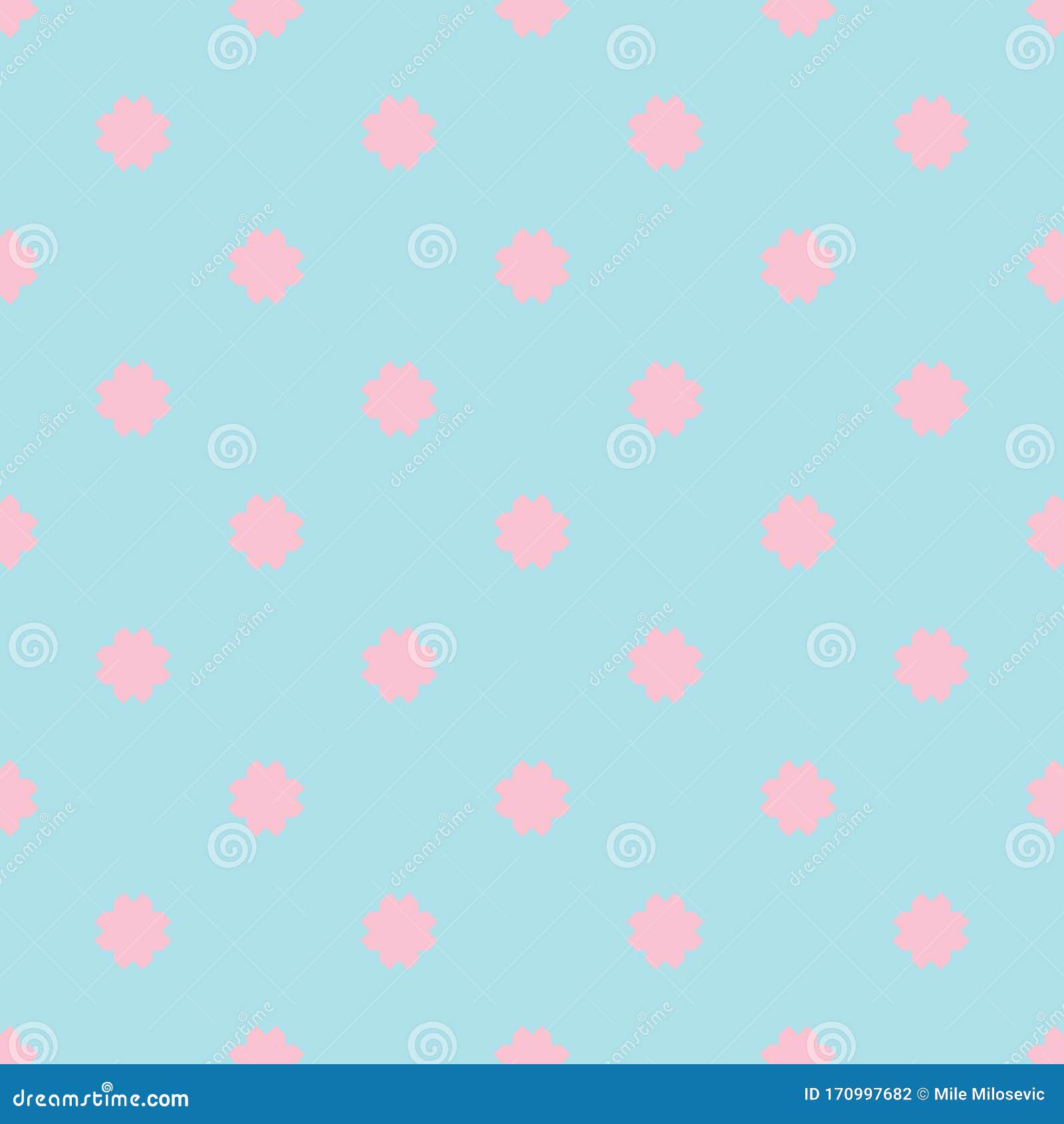 Geometric Pattern with Flowers of Square. Abstract Seamless Flowers ...