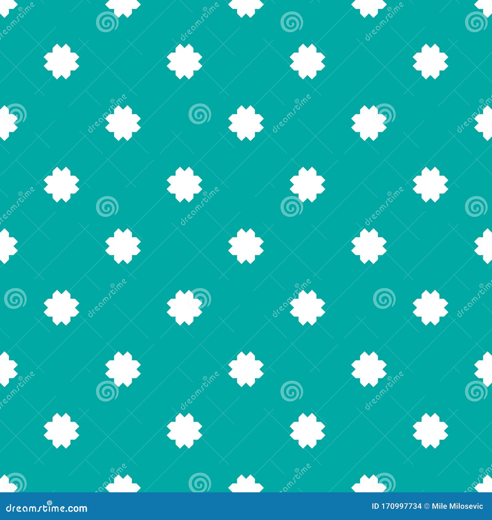 Geometric Pattern with Flowers of Square. Abstract Seamless Flowers ...