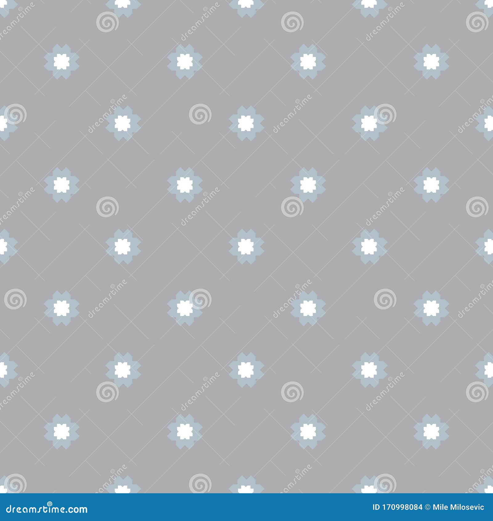 Geometric Pattern with Flowers of Square. Abstract Seamless Flowers ...