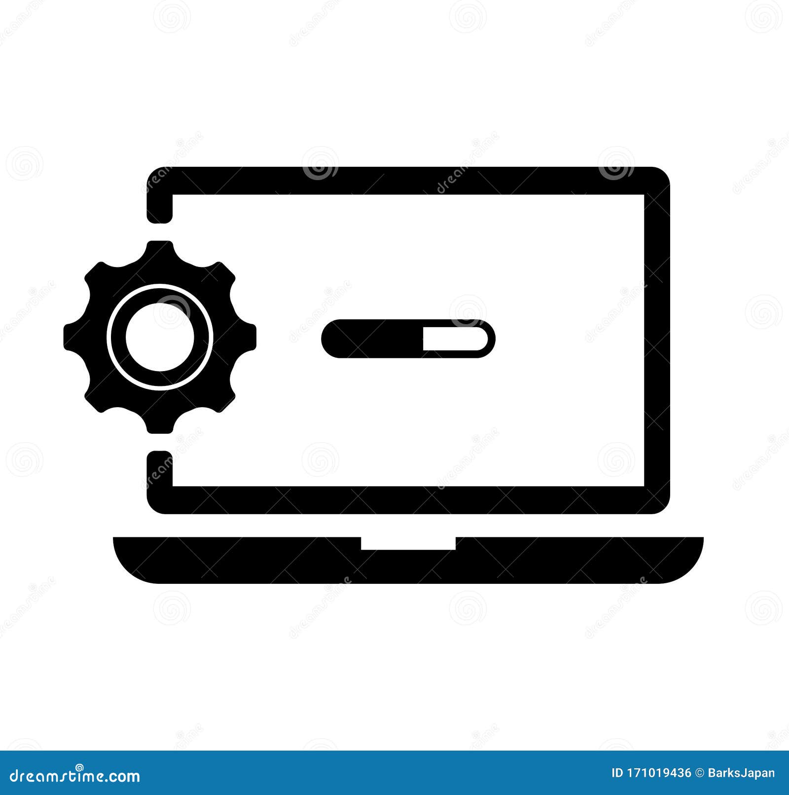Install, Download, Update, Maintenance Icon Illustration Stock Vector ...