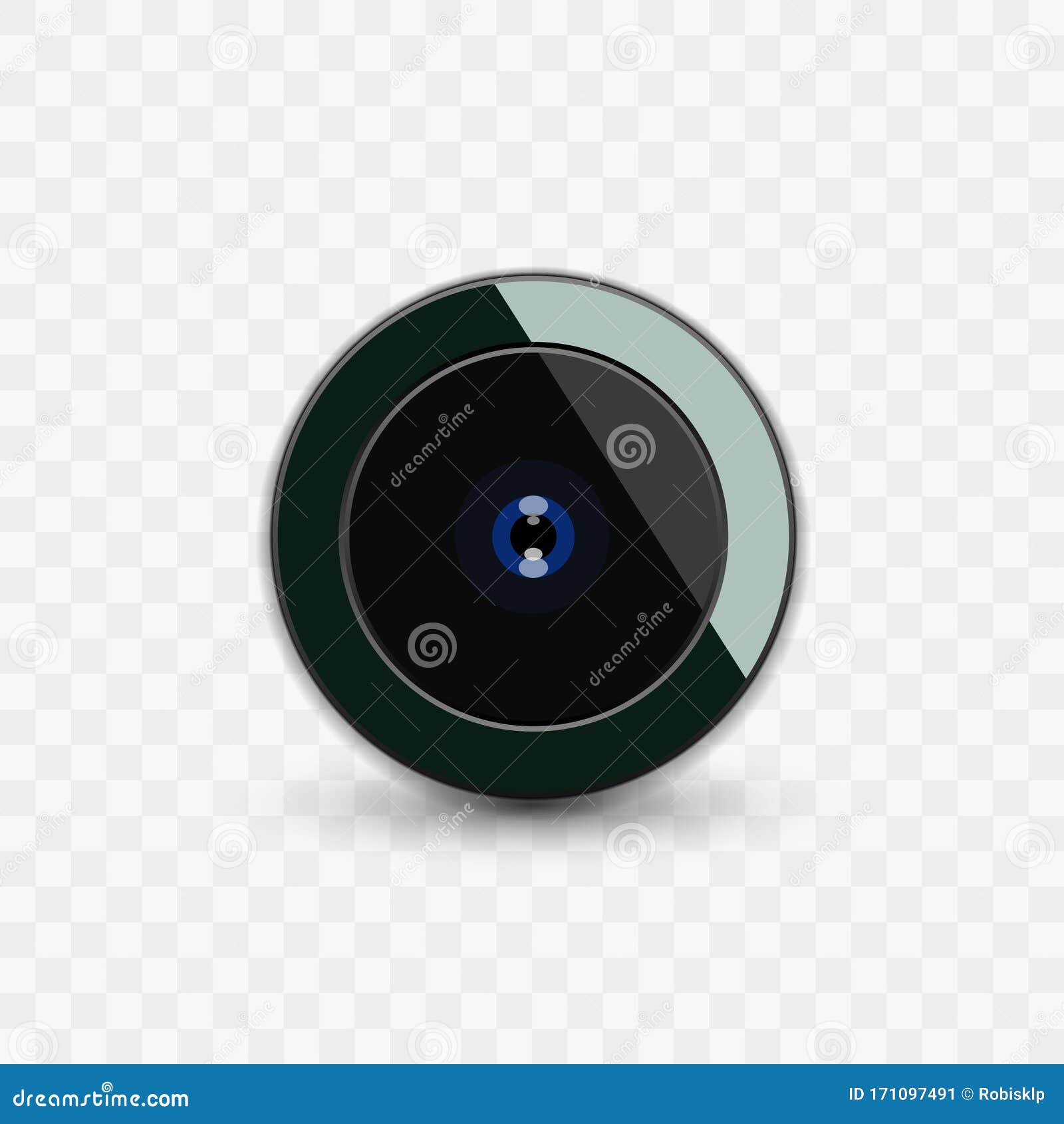 Phone Camera Lens Icon stock vector. Illustration of retro - 171097491