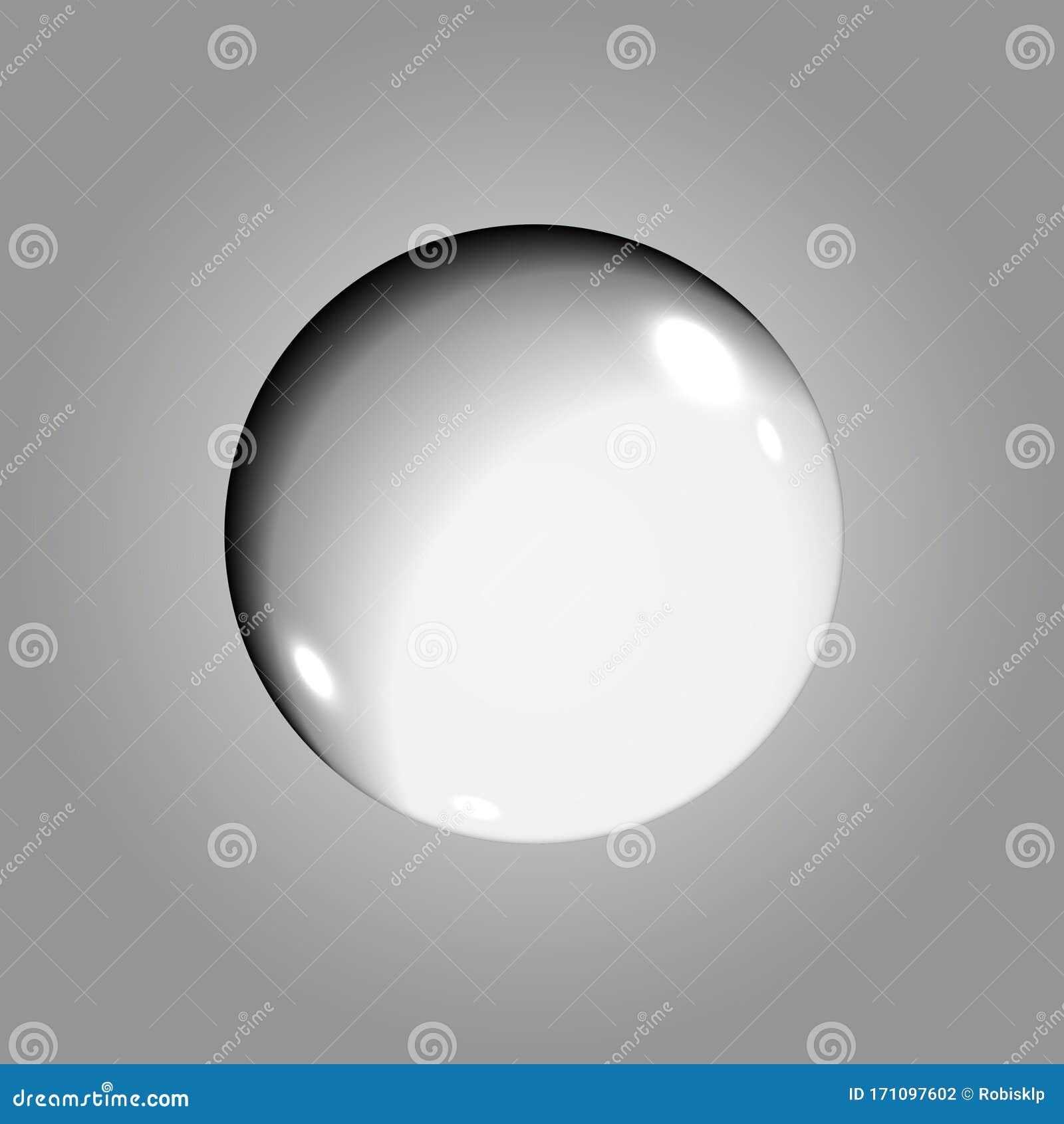 Translucent Empty Glass Sphere or Circle Stock Vector - Illustration of ...