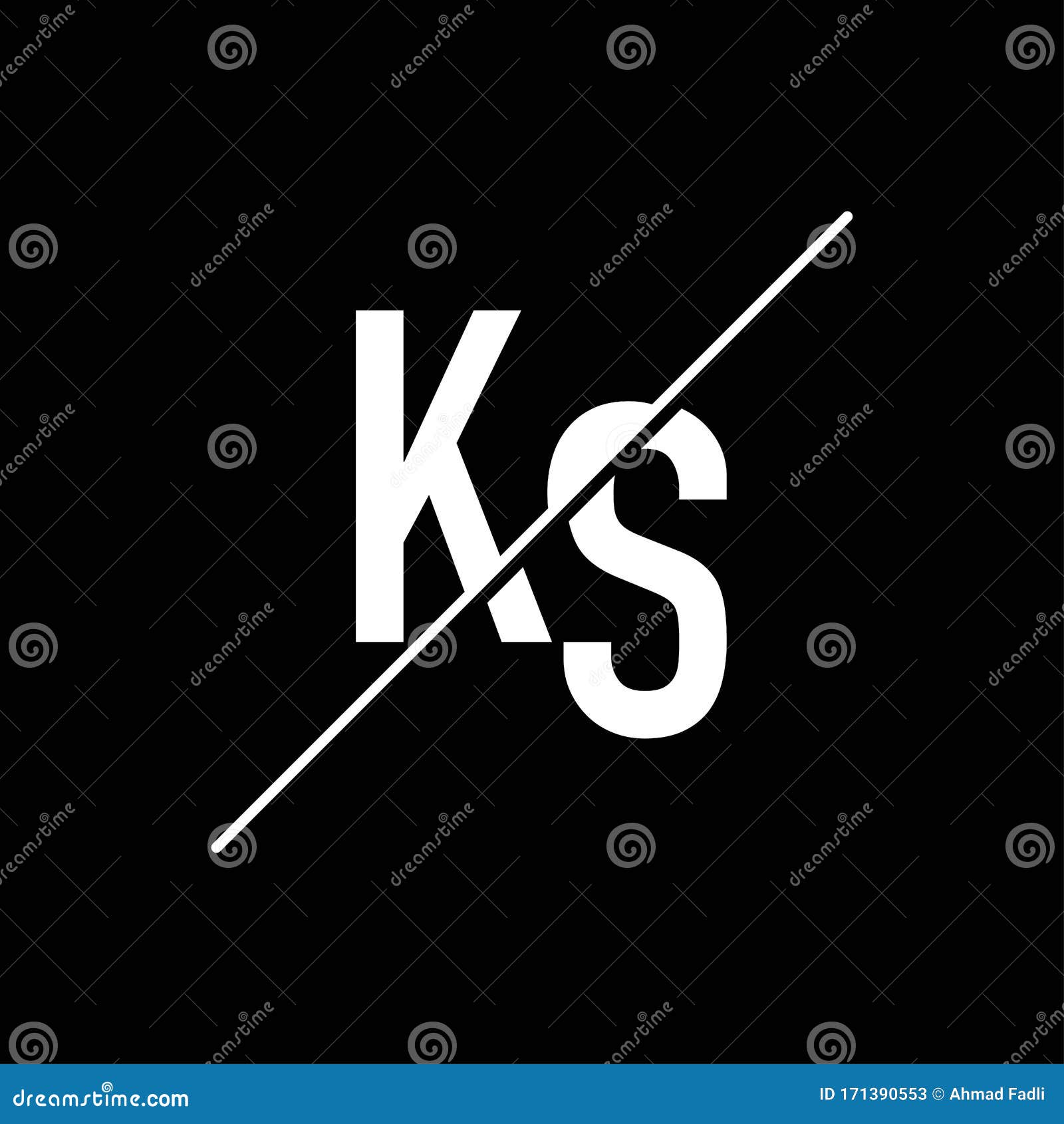 Ks Letter Logo Design stock vector. Illustration of logotype - 171390553