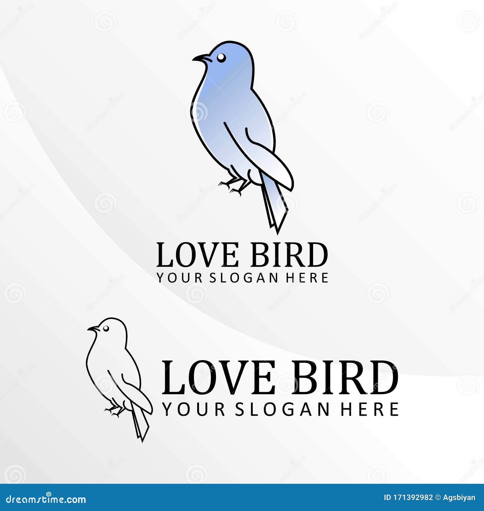 Simple Design in the Shape of a Bird but Looks Elegant Stock Vector ...