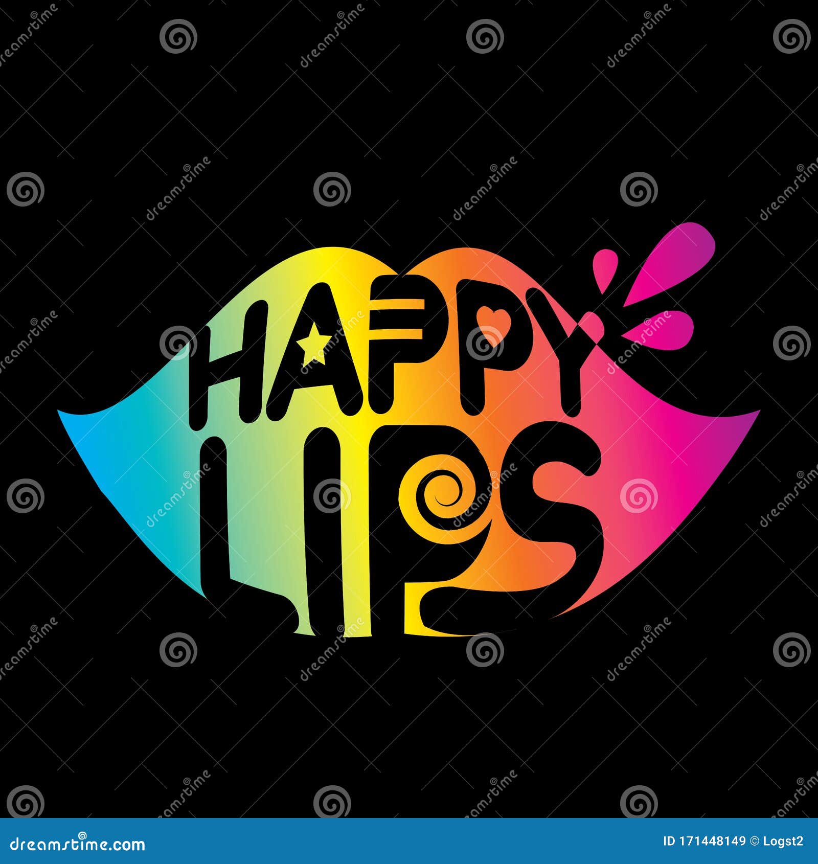 Lips Vector Logo. Lips Illustration Stock Vector - Illustration of ...