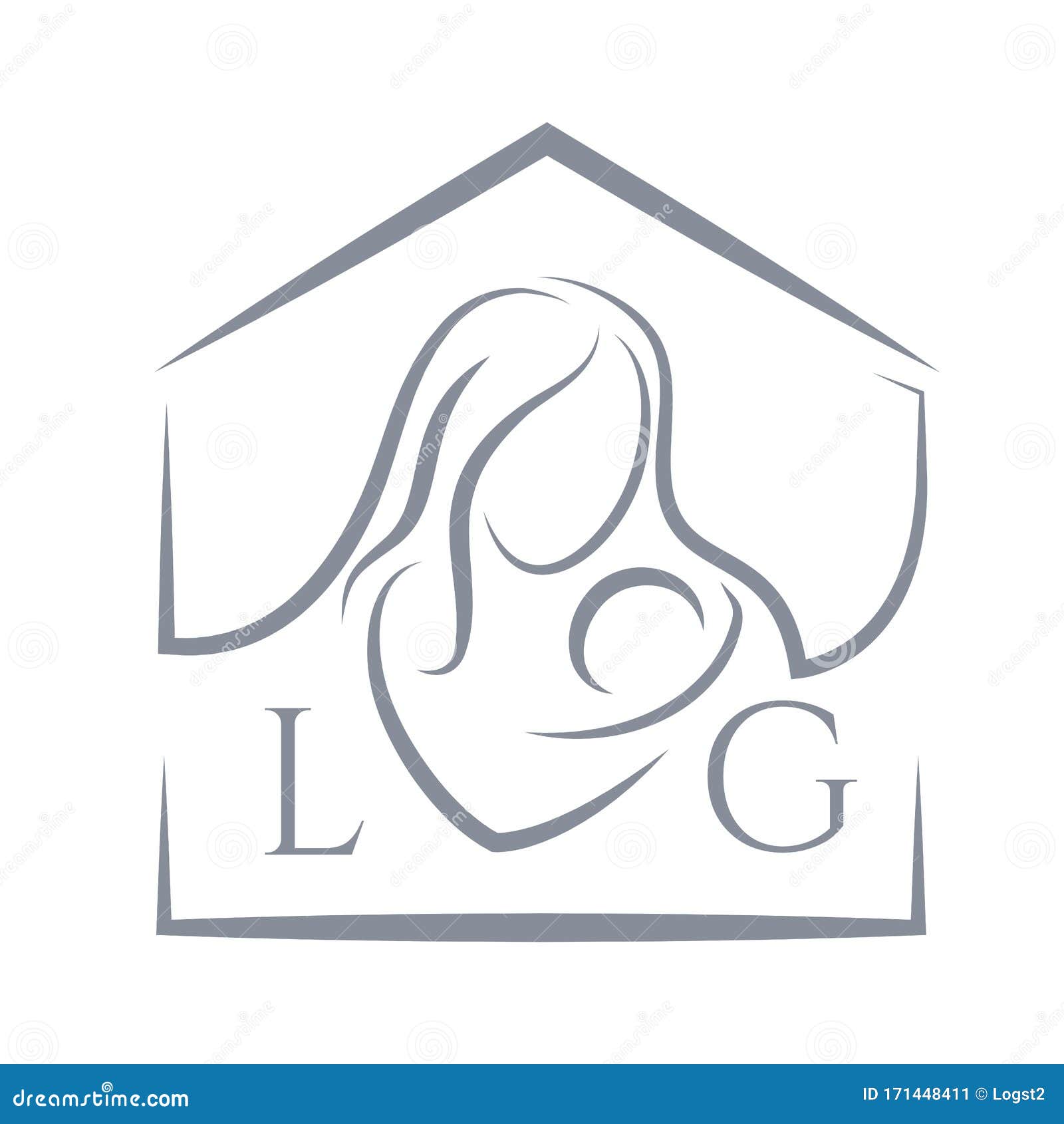 Motherhood Vector Logo. Mother and Child Emblem Stock Vector ...